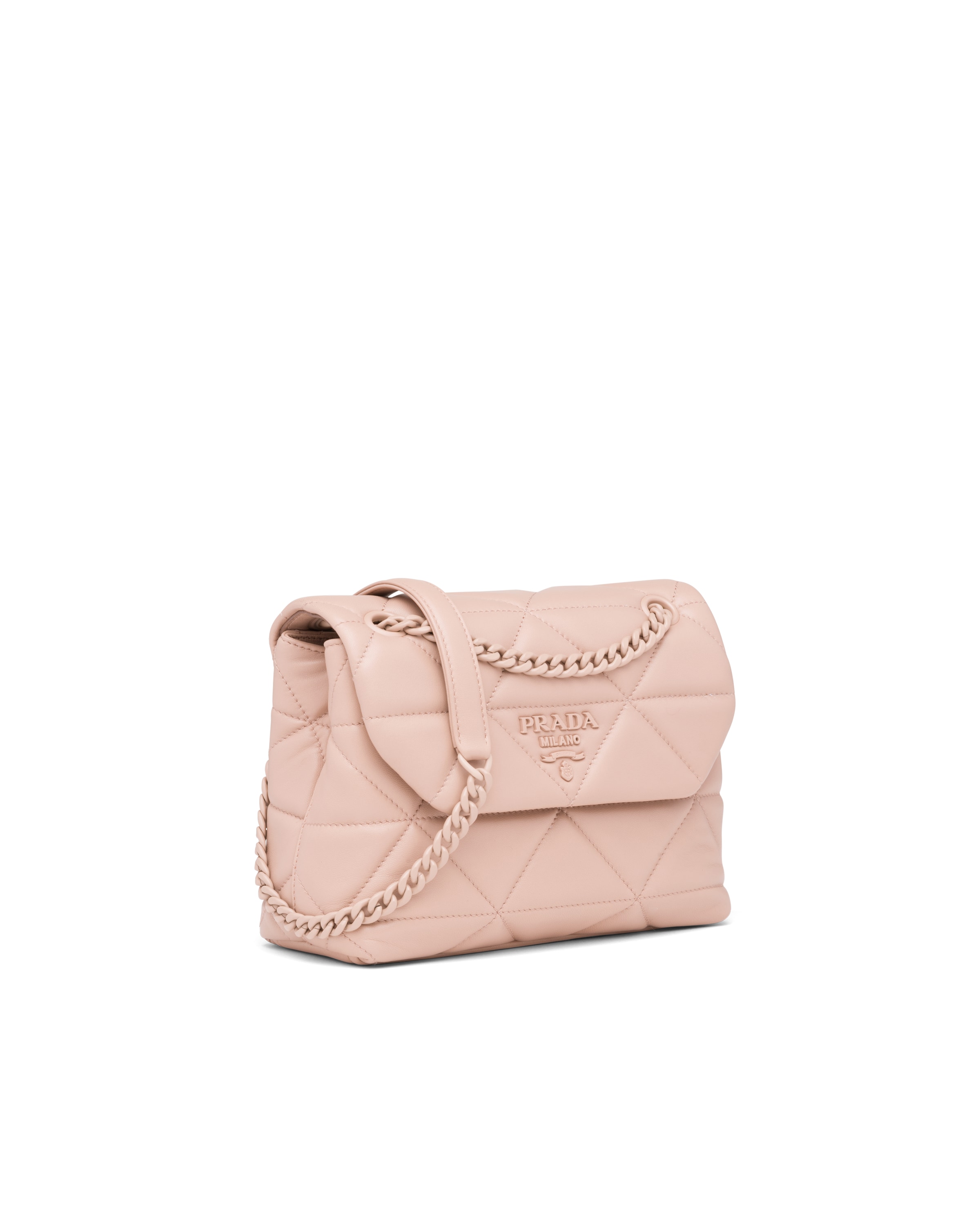Powder Beige Small Nappa Leather Prada Spectrum Bag | Prada