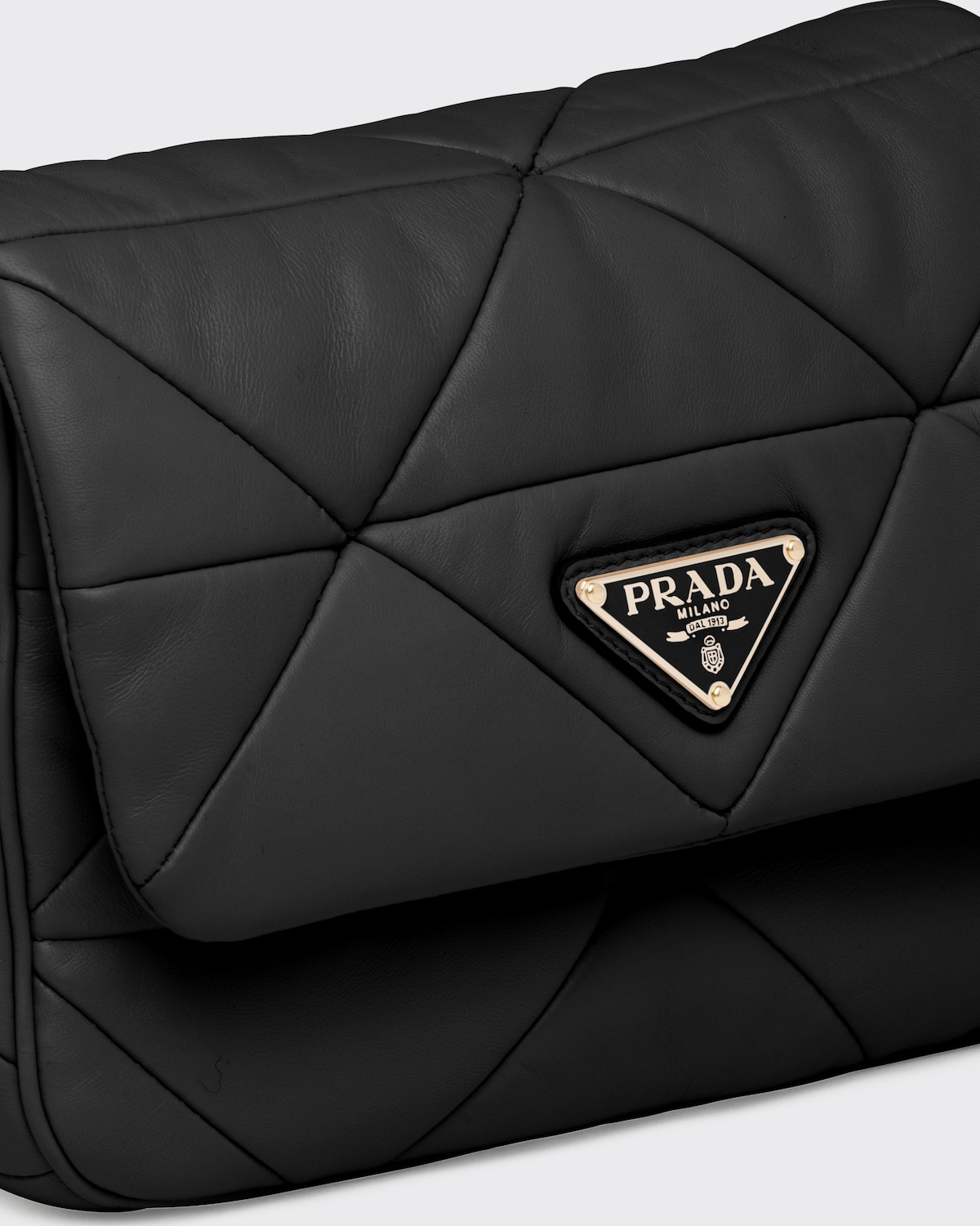 Black Prada System Nappa Leather Patchwork Bag | PRADA