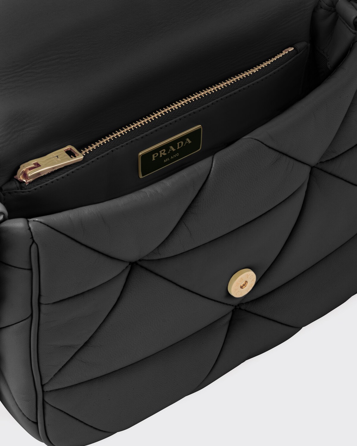 Black Prada System Nappa Leather Patchwork Bag | PRADA