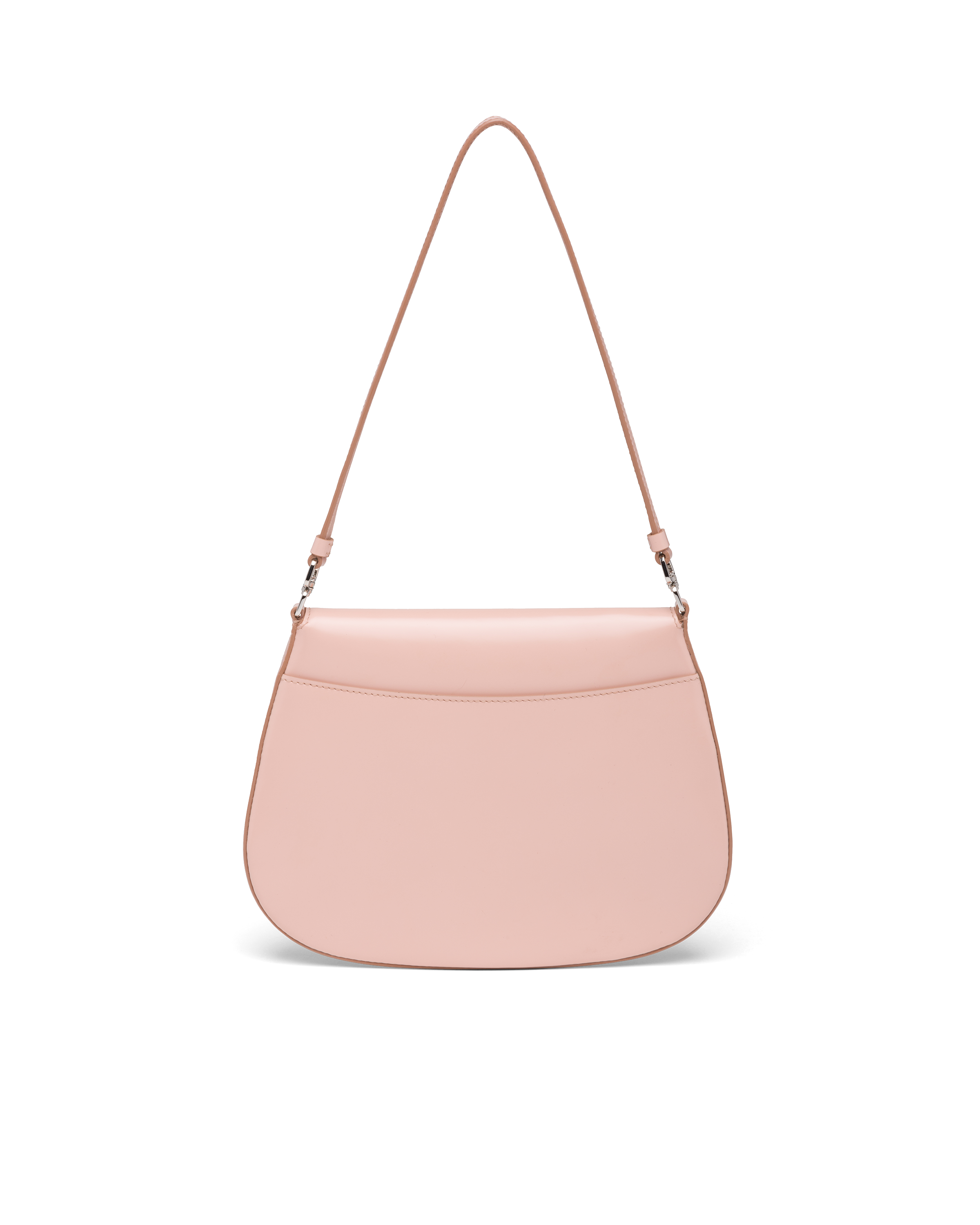 Orchid Pink Prada Cleo brushed leather shoulder bag with flap | Prada
