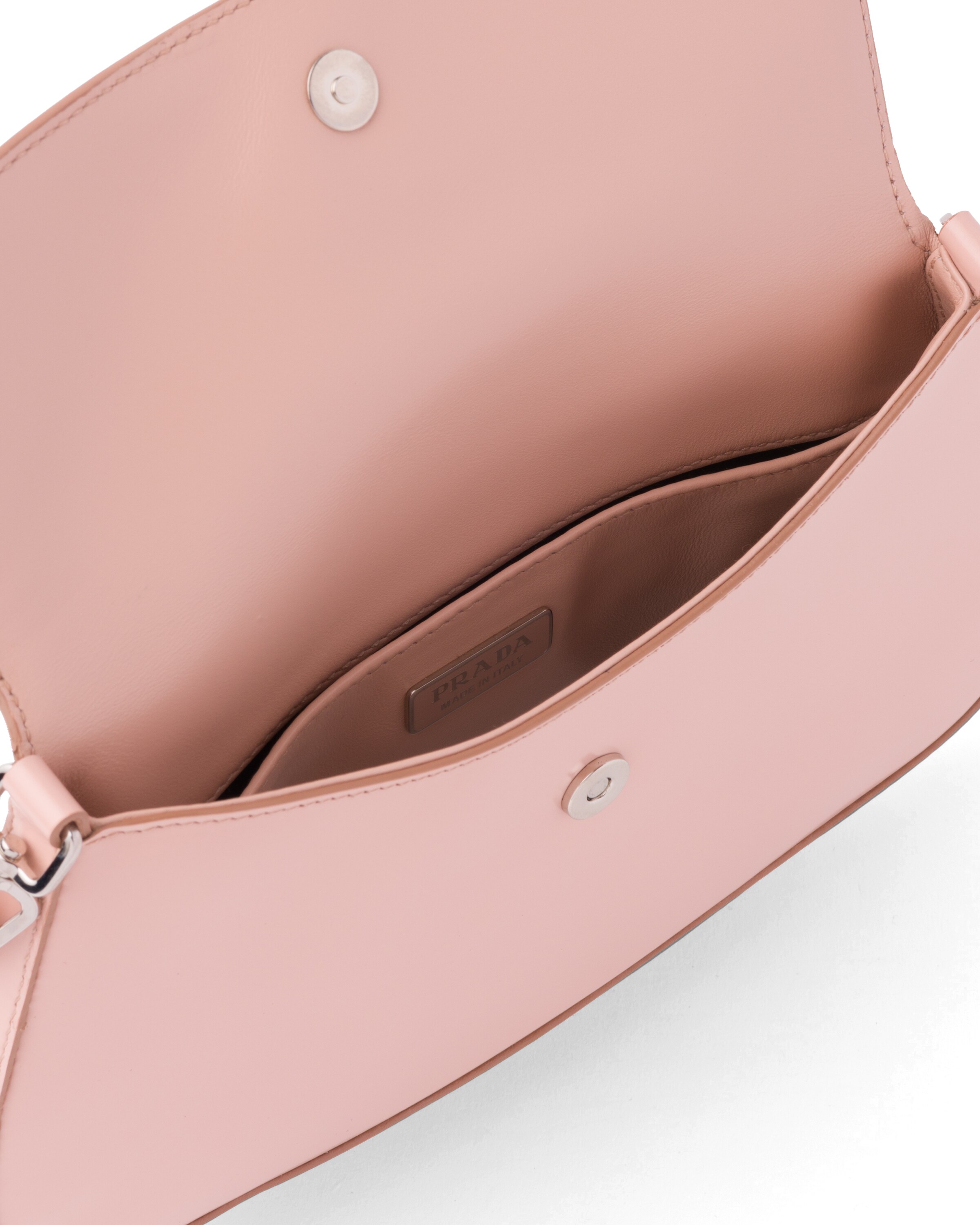 Orchid Pink Prada Cleo brushed leather shoulder bag with flap | Prada