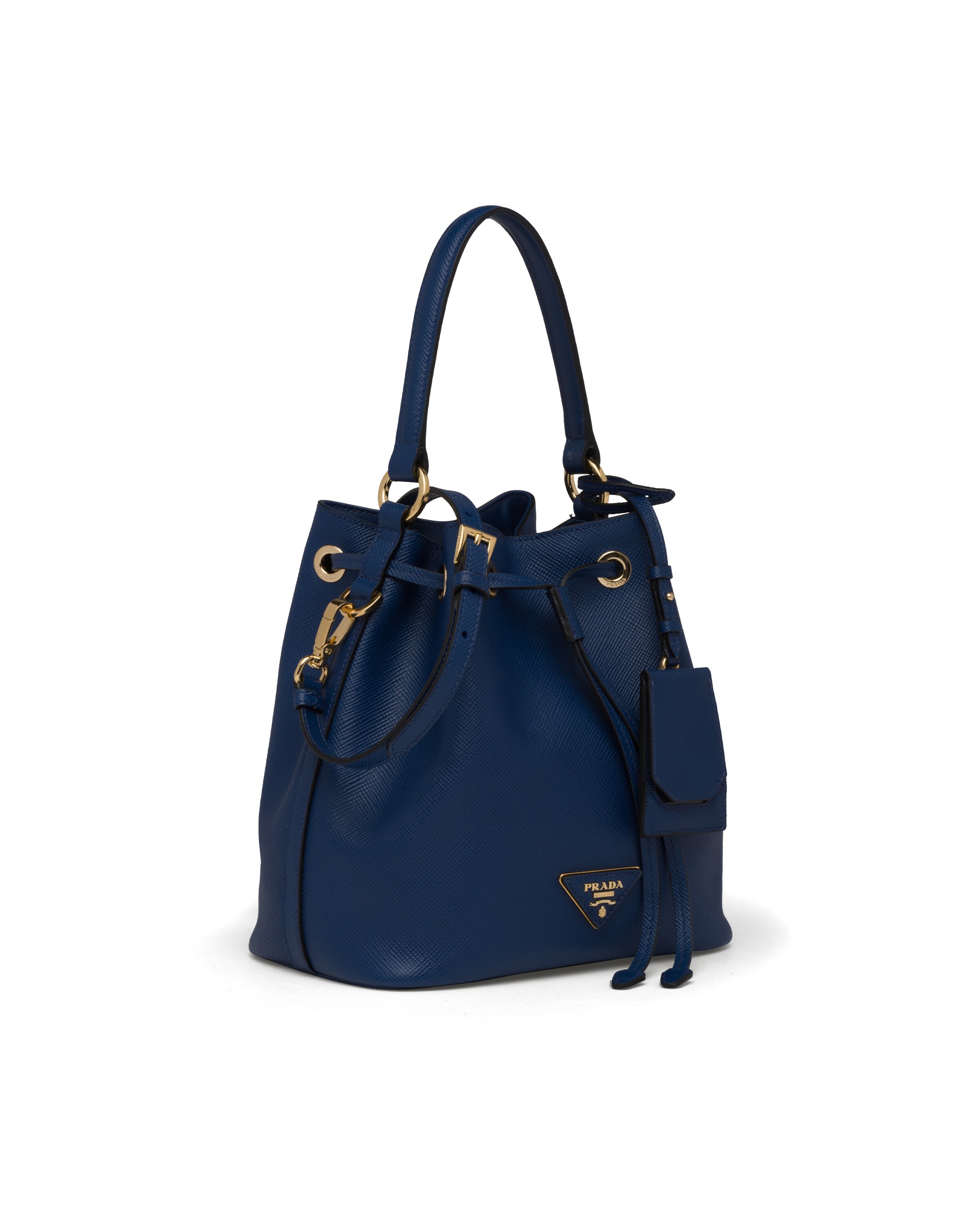 Bluette Saffiano Leather Bucket Bag | Prada