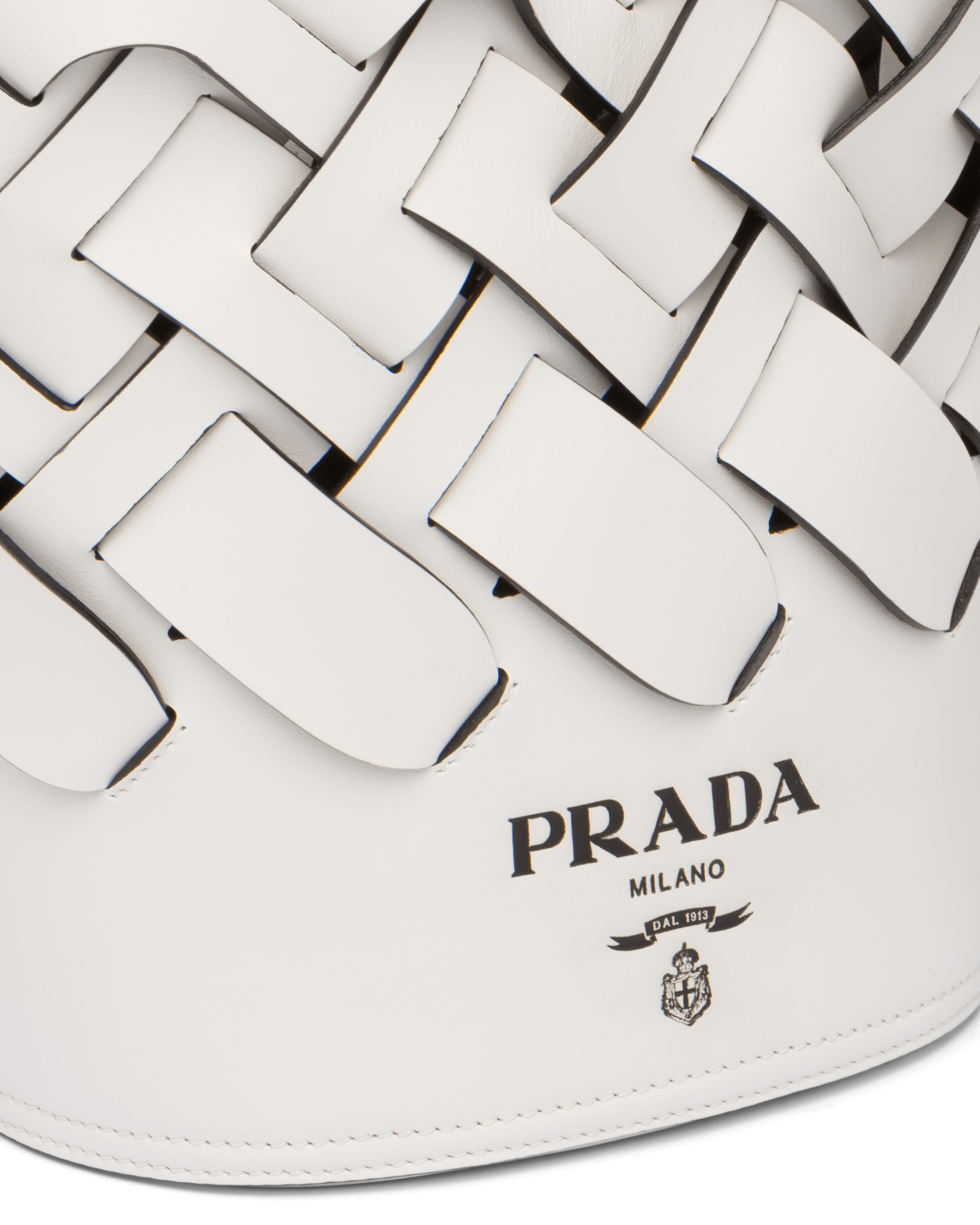 Leather Prada Tress Bucket Bag | Prada