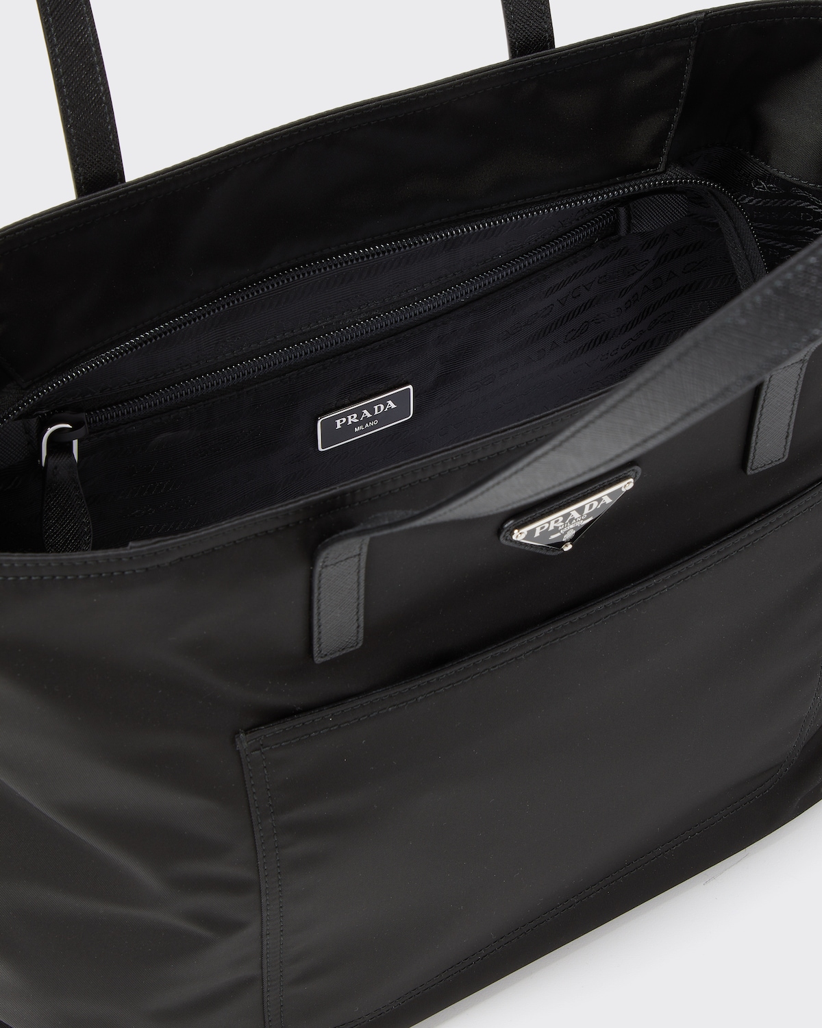 Black Re-nylon Tote Bag | PRADA