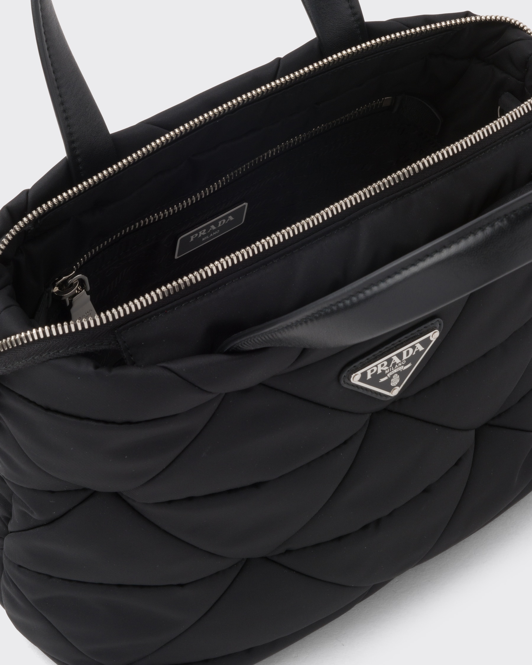 Black Re-nylon Padded Tote Bag | PRADA