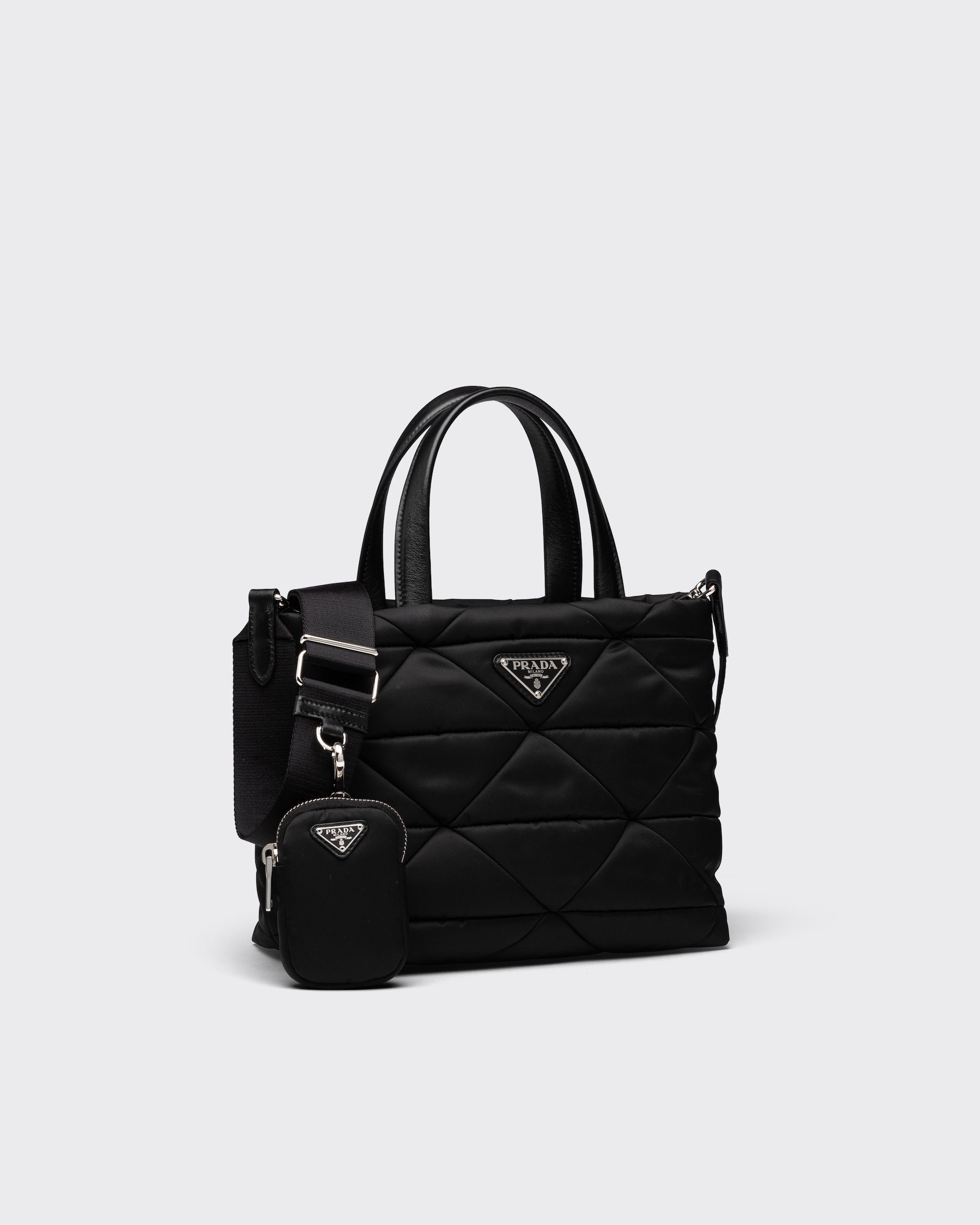 Black Re-nylon Padded Tote Bag | PRADA