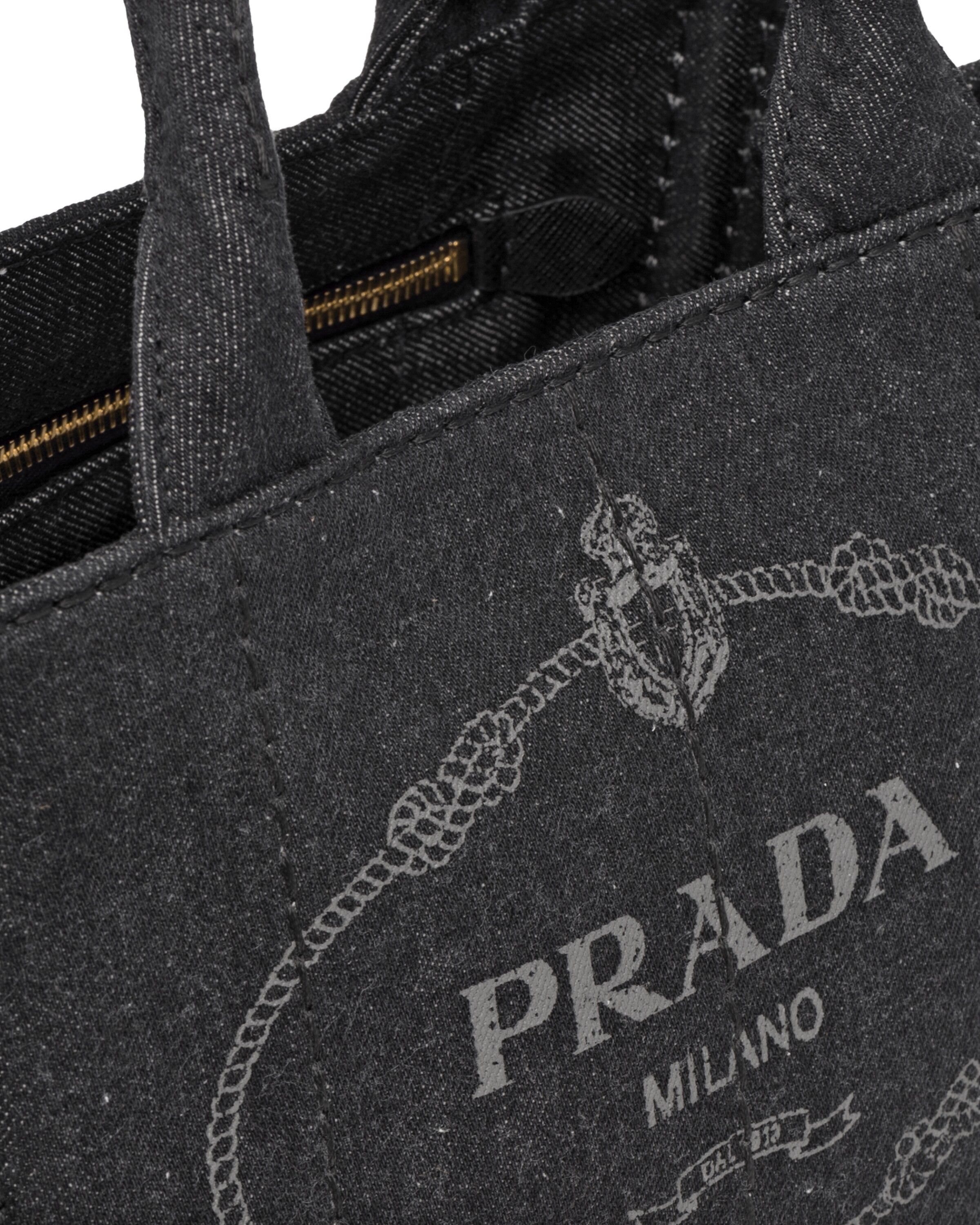 Black Denim Tote | Prada