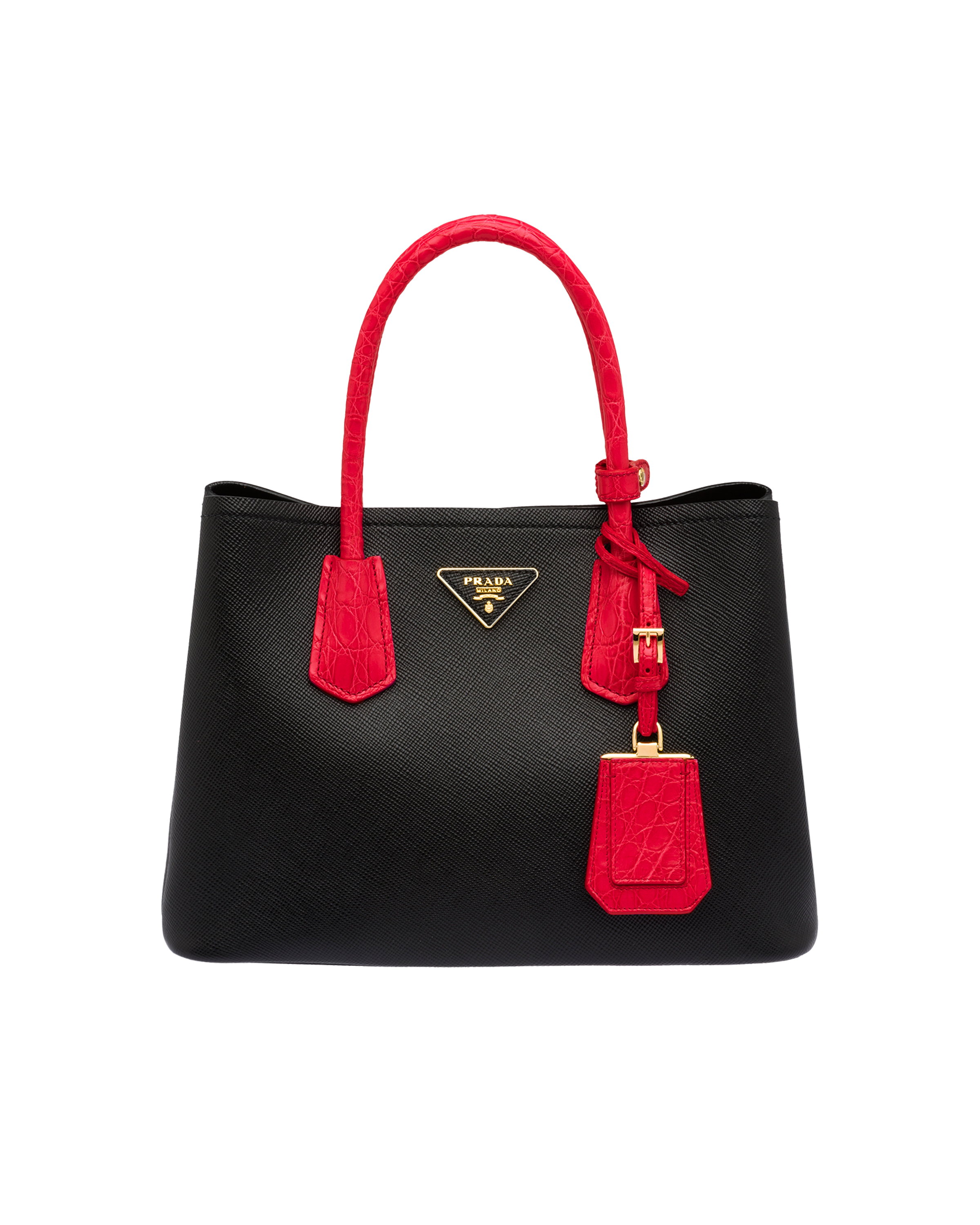 Black/red Prada Double Small Bag | Prada