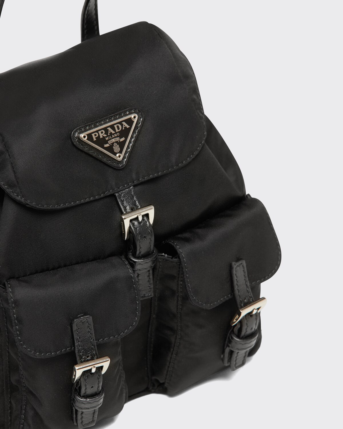 Black Re-nylon Mini Backpack | PRADA