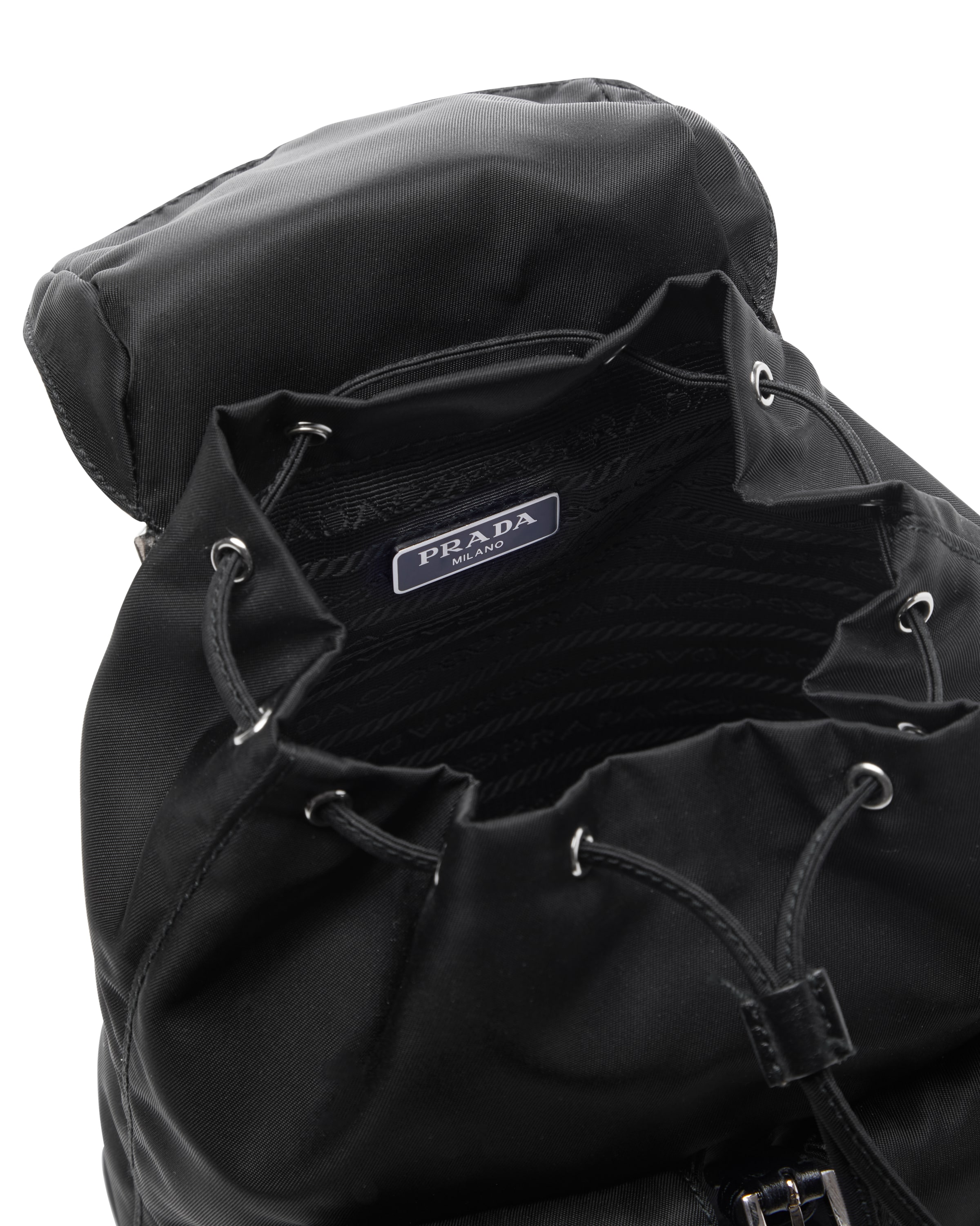 Black Nylon mini backpack | Prada