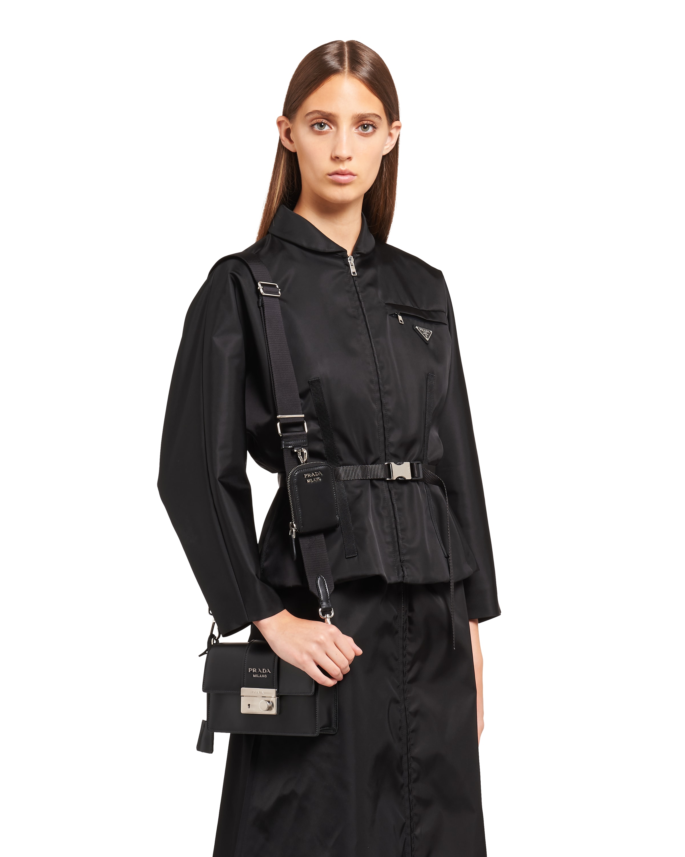 Black Leather crossbody bag | Prada