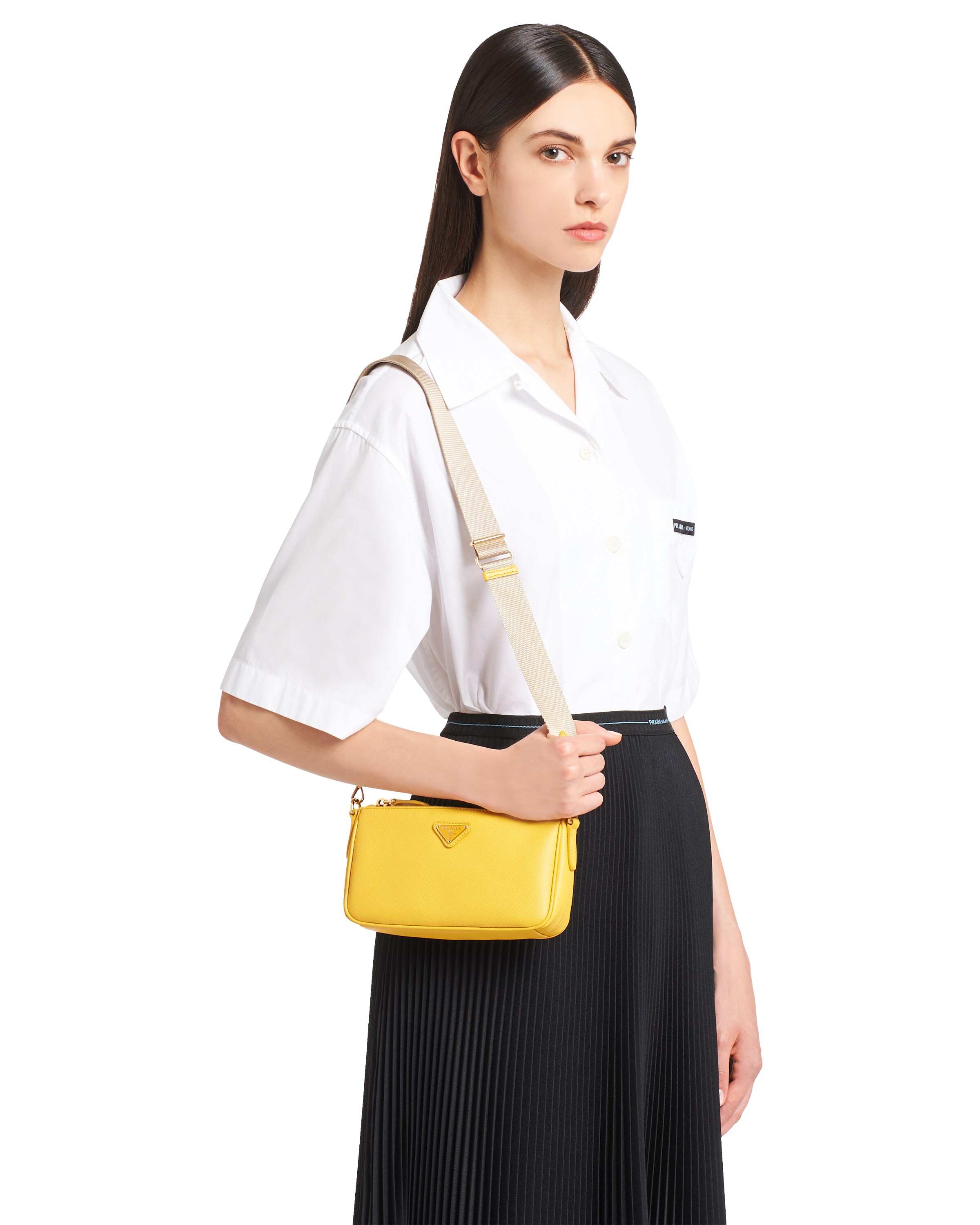 Gelb Prada Re-Edition 2000 shoulder bag | Prada