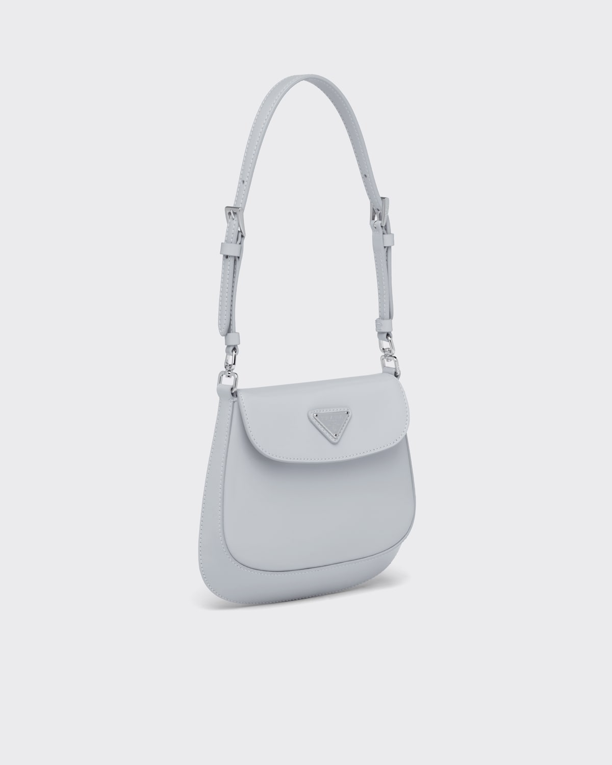 Cornflower Prada Cleo Brushed Leather Mini Bag | PRADA