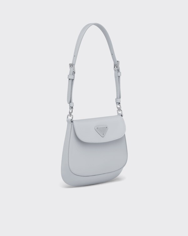 Cornflower Prada Cleo Brushed Leather Mini Bag | PRADA