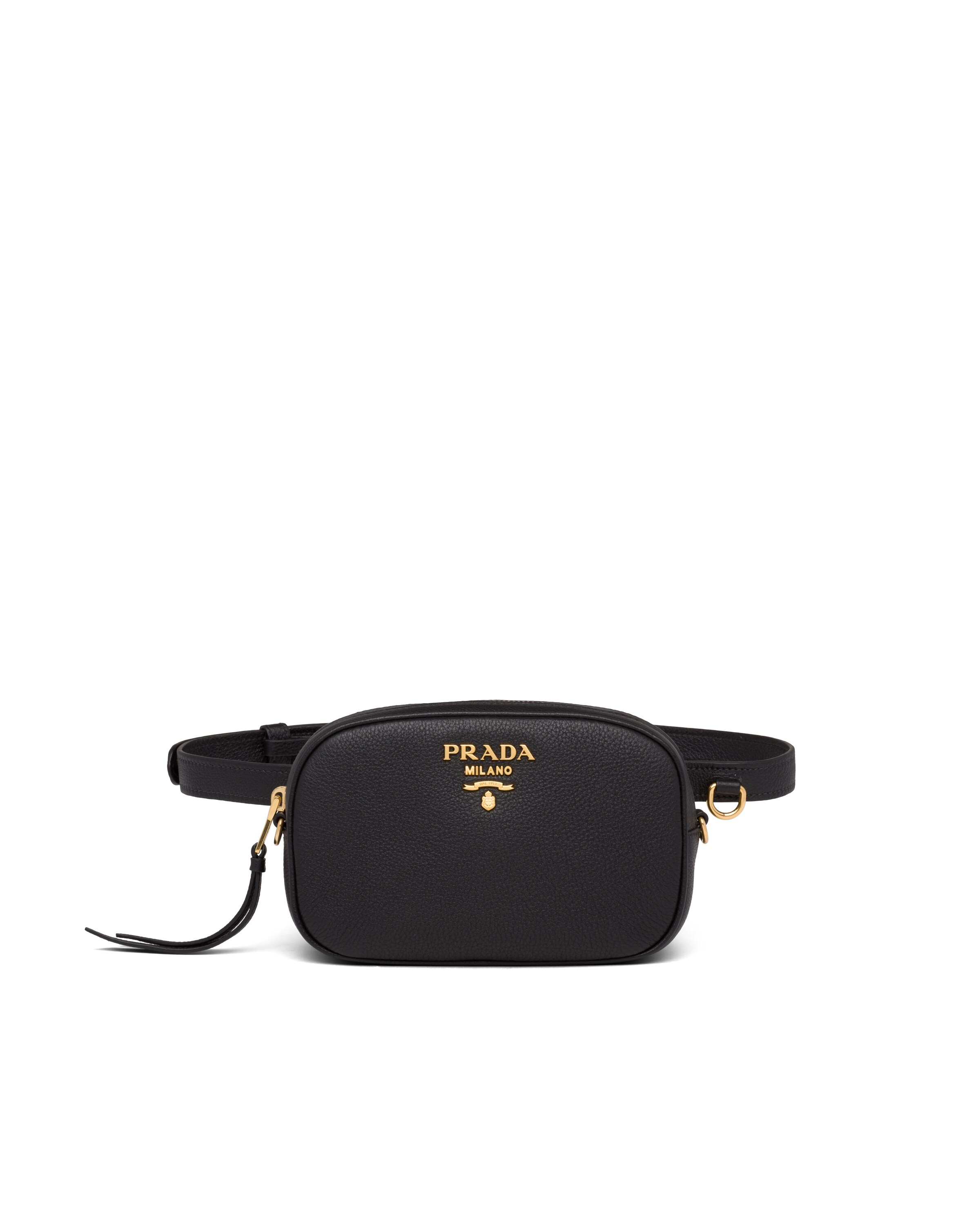 Black Leather belt bag | Prada