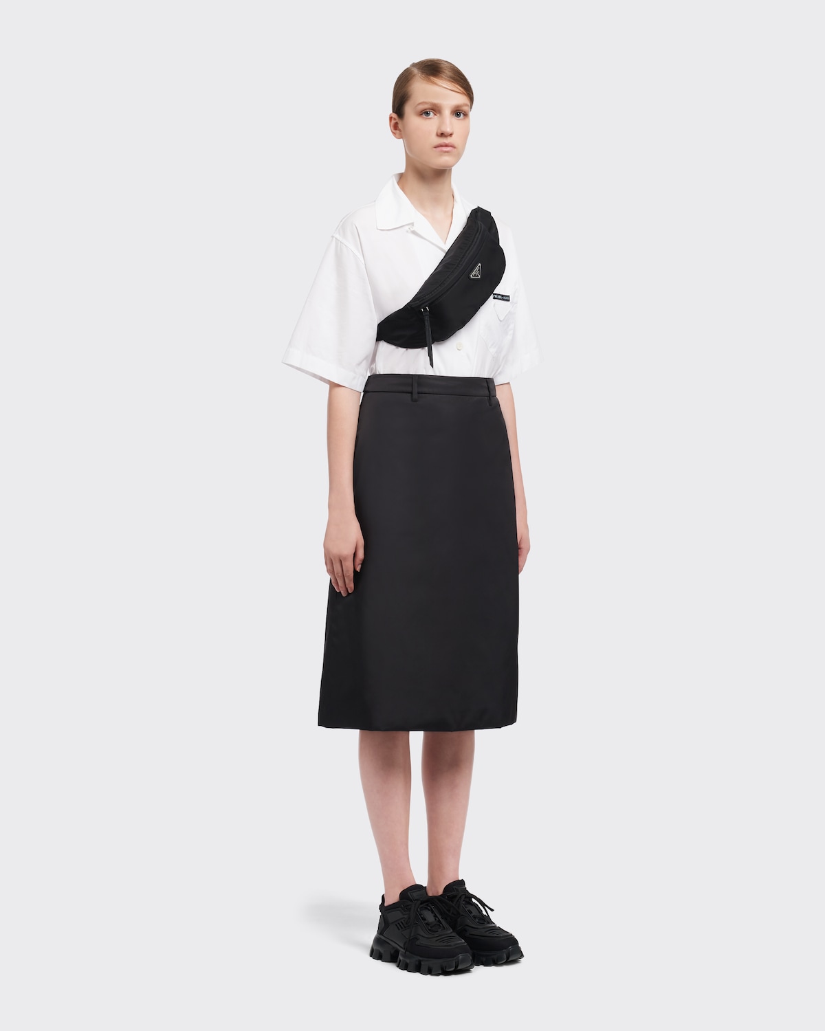 Black Re-nylon Belt Bag | PRADA