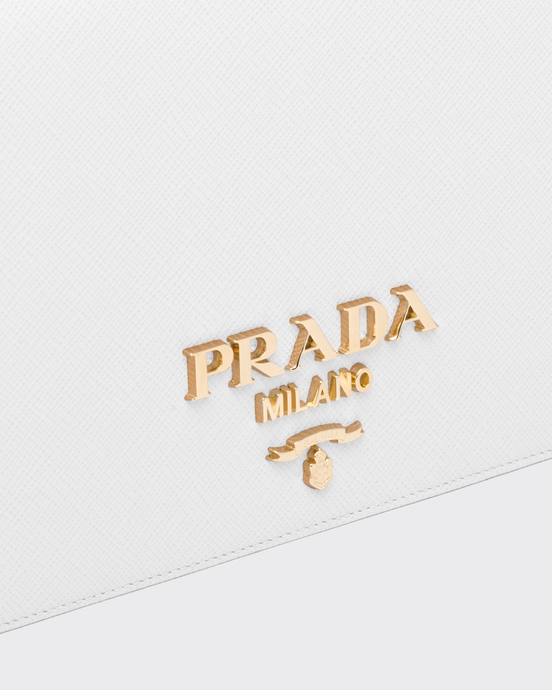 White Saffiano Leather Mini Bag | PRADA