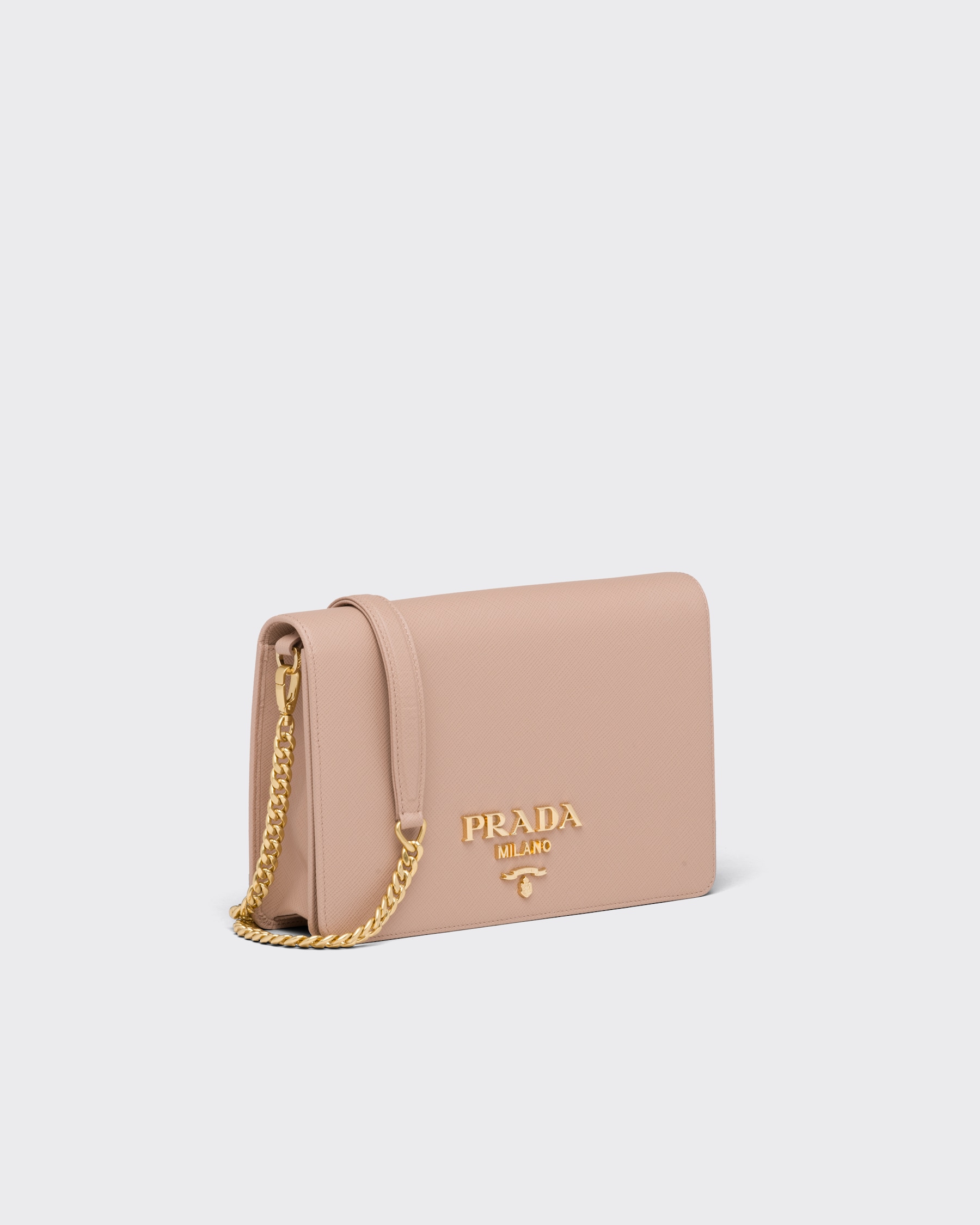 Powder Pink Saffiano Leather Mini Bag | PRADA