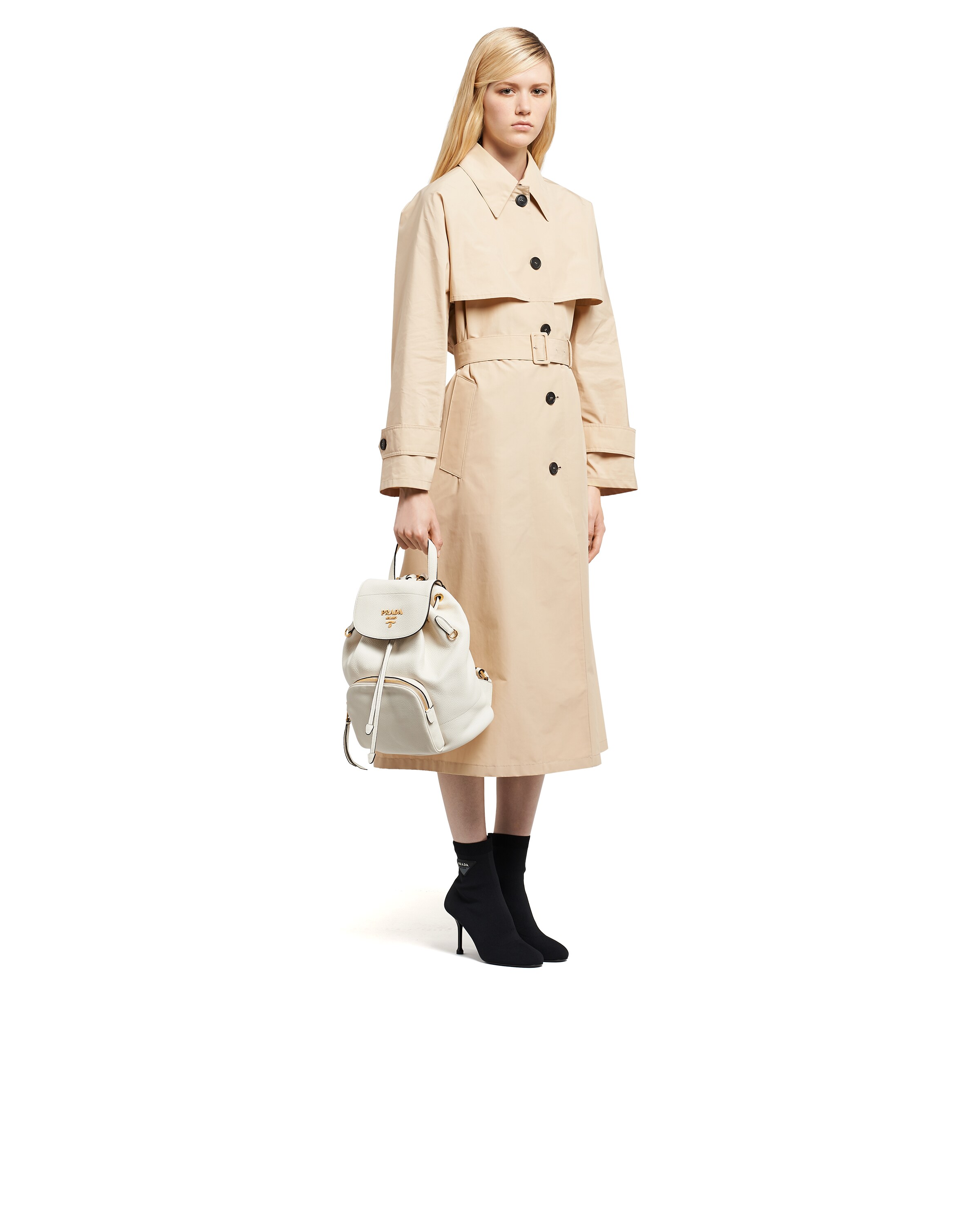 White Leather backpack | Prada