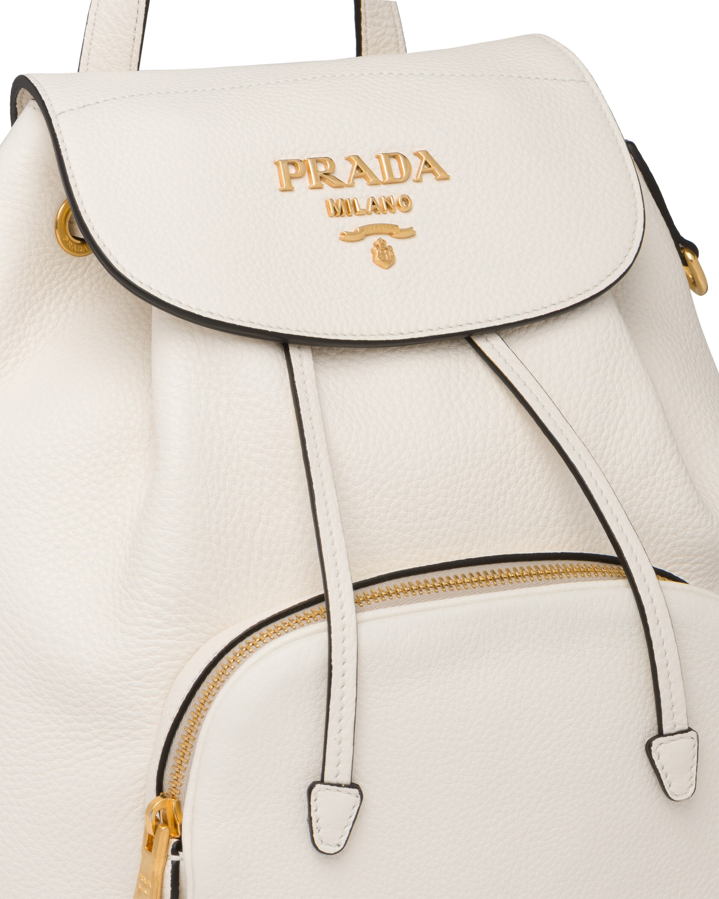 White Leather backpack | Prada
