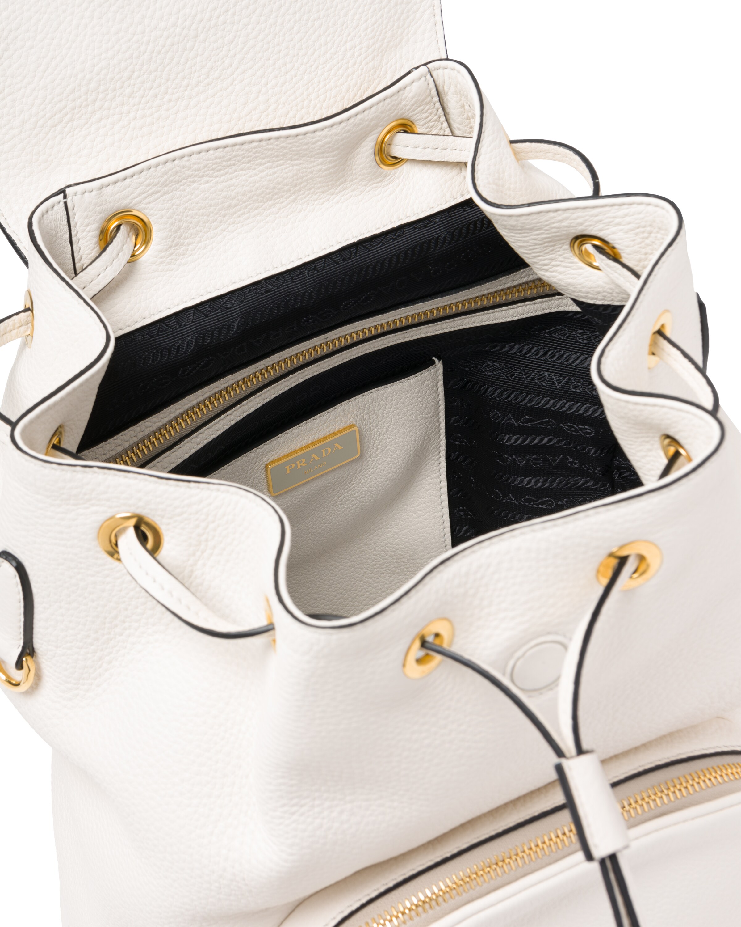 White Leather backpack | Prada