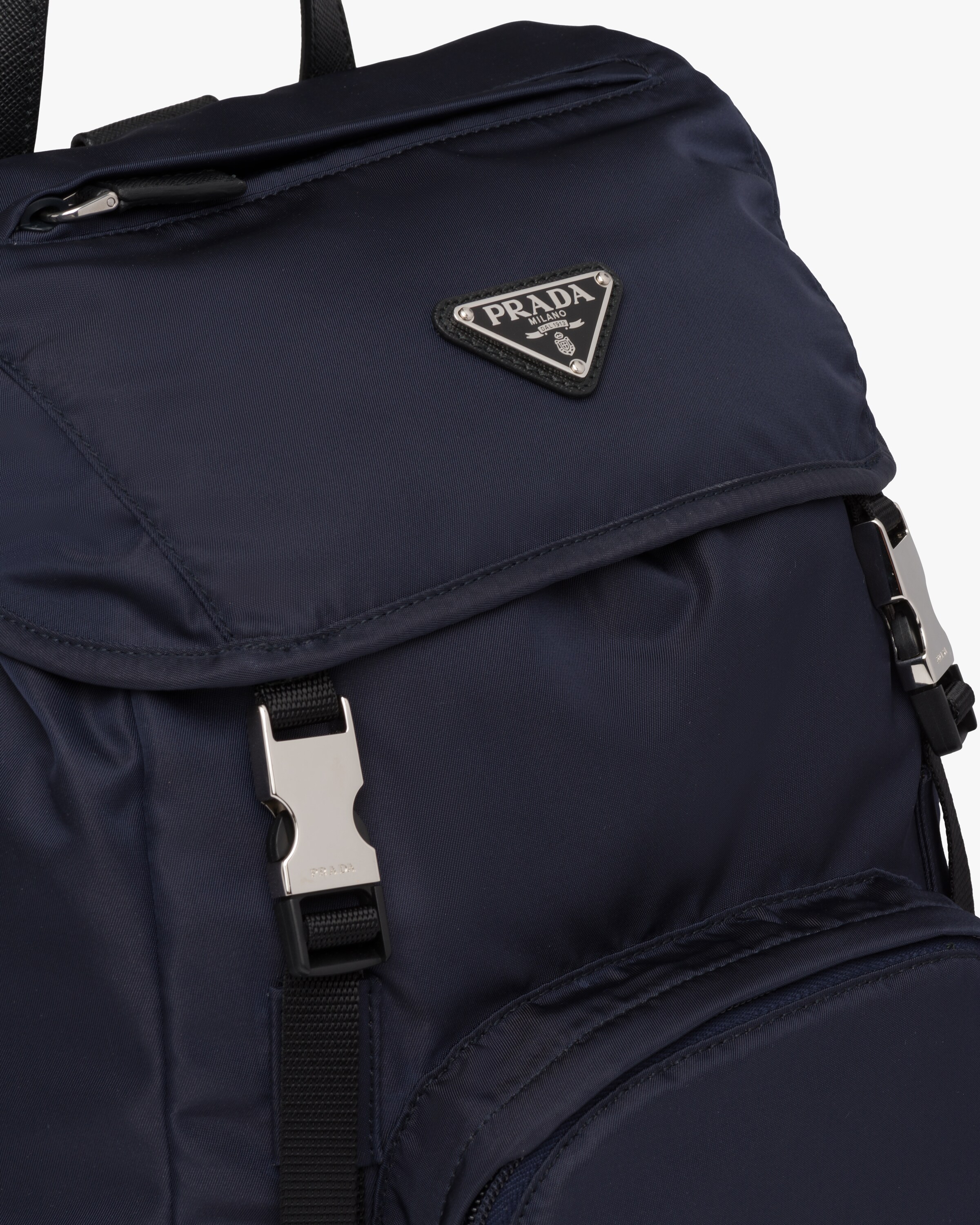 Blue/black Nylon Backpack | Prada