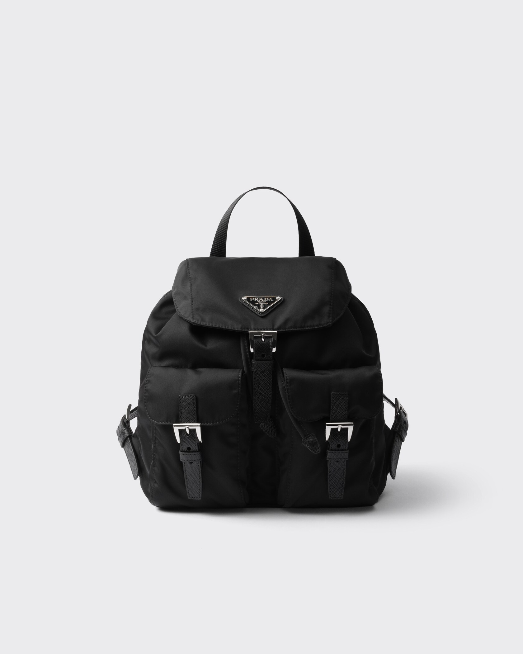 Black Small Re-nylon Backpack | PRADA