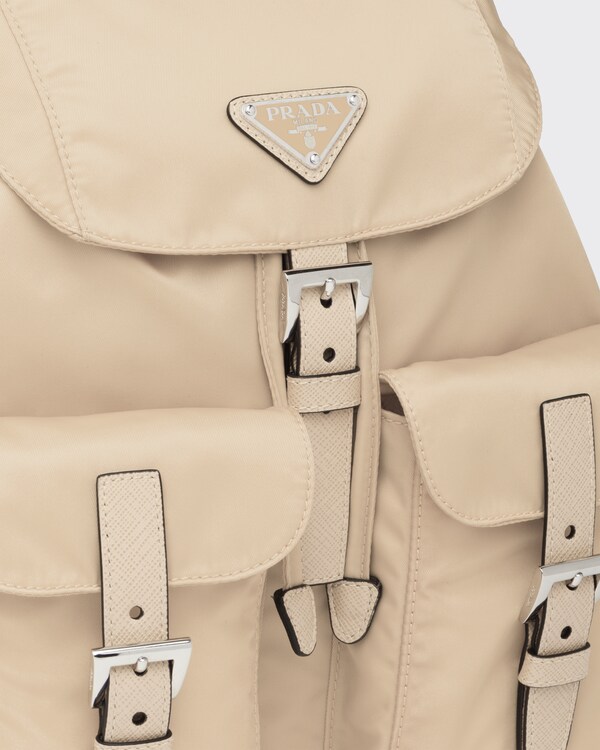 Desert Beige Small Re-nylon Backpack | PRADA