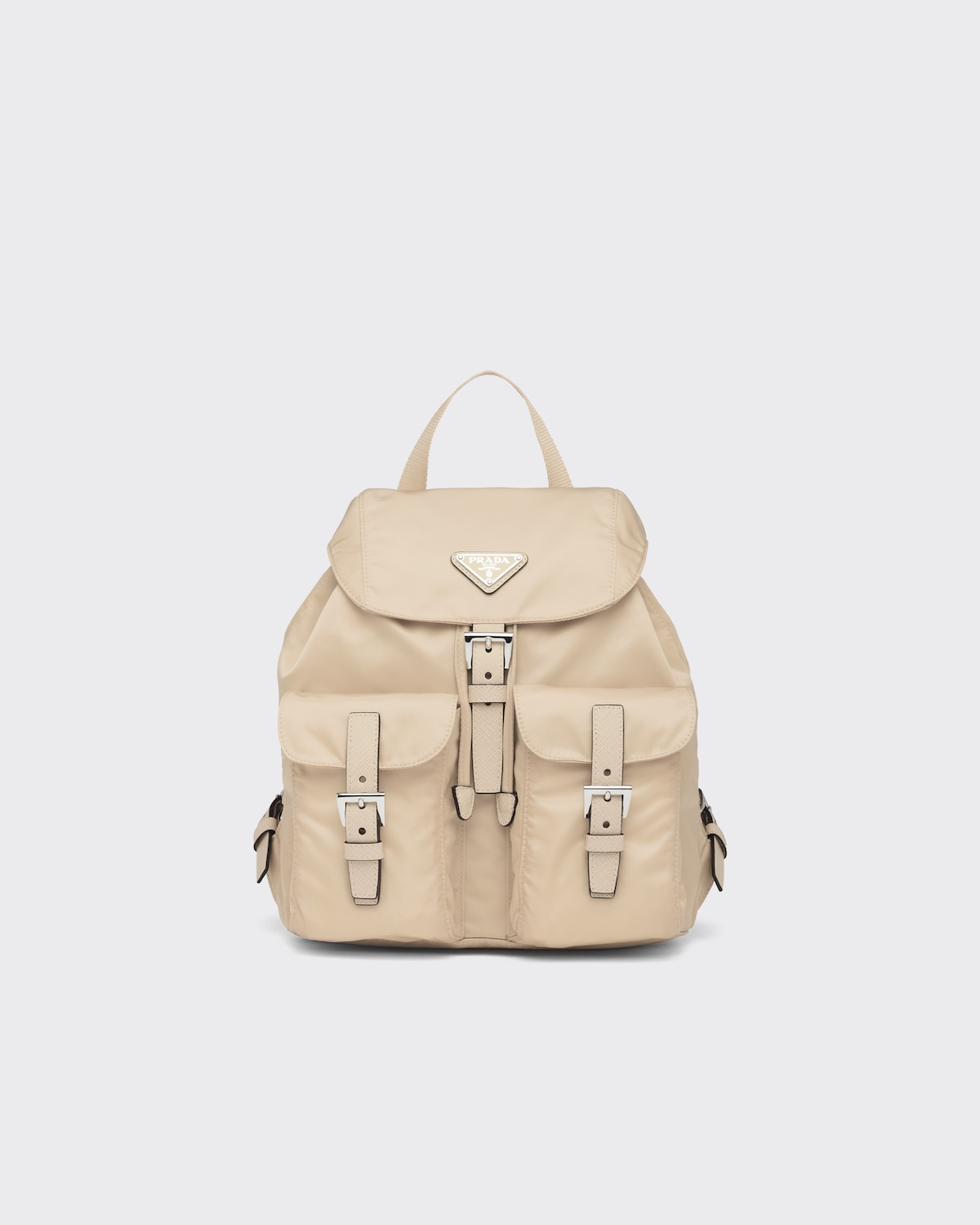 Desert Beige Small Re-nylon Backpack | PRADA