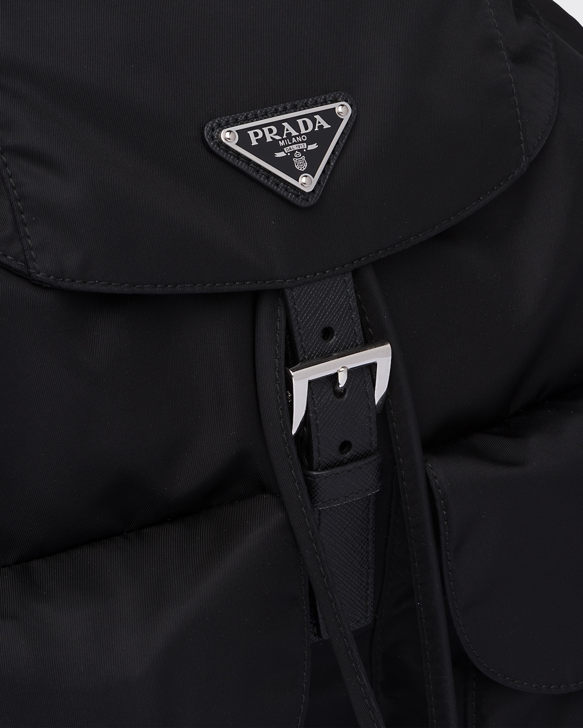 Black Re-nylon Medium Backpack With Pouch | PRADA
