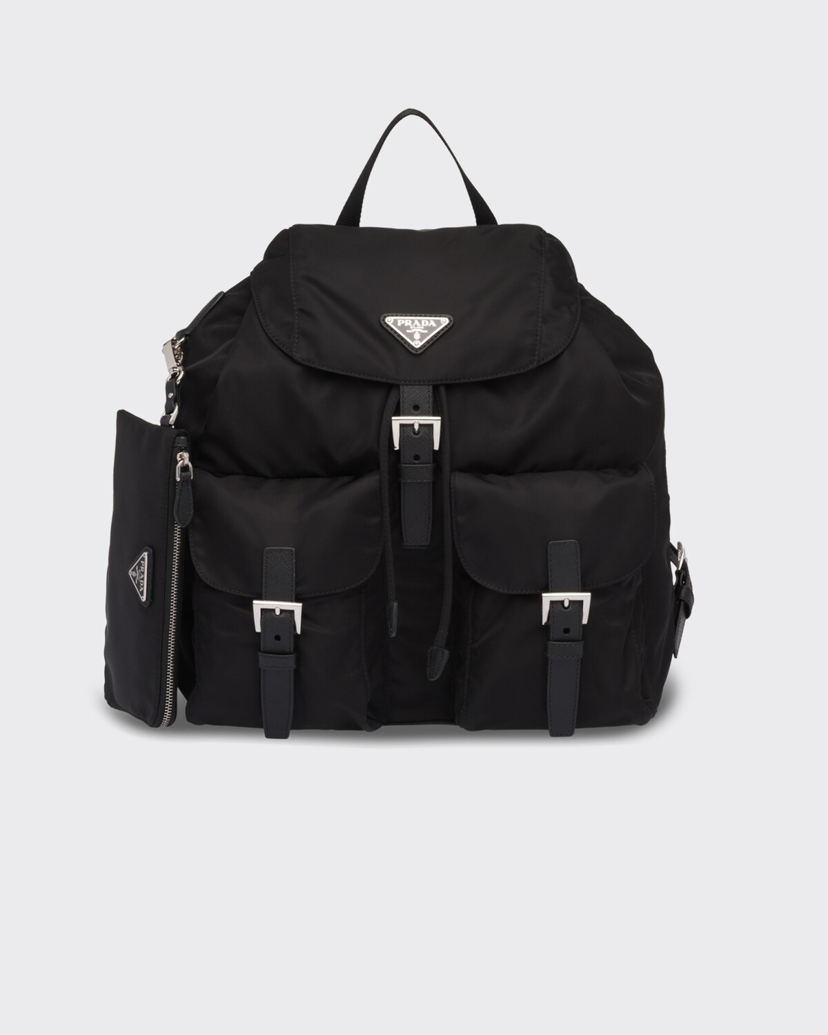 Black Re-nylon Medium Backpack | PRADA