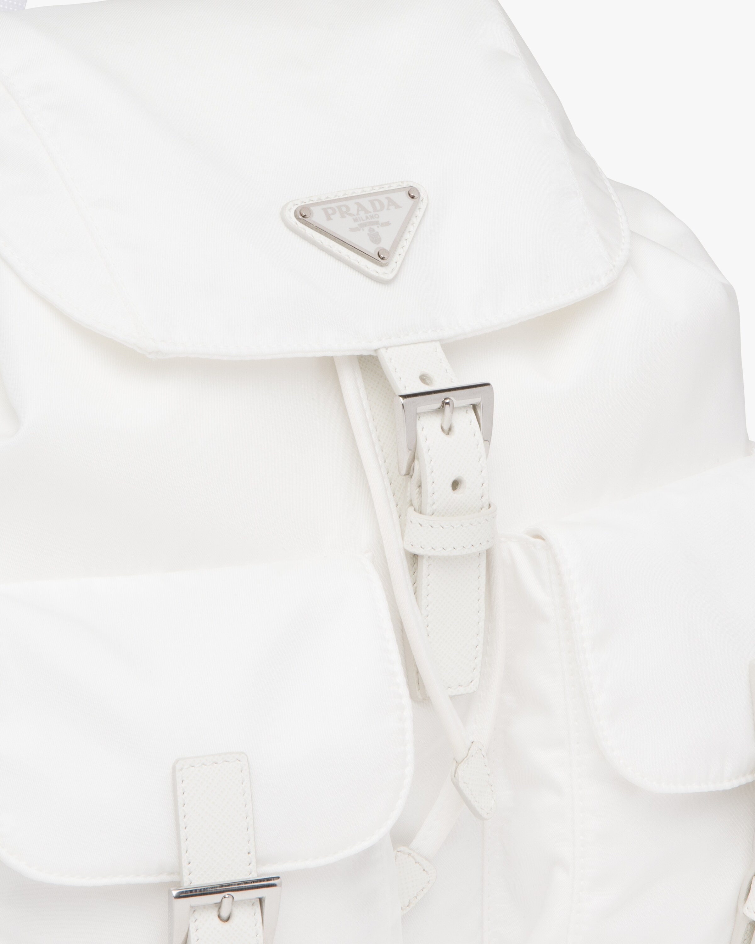 White Re-Nylon medium backpack | Prada