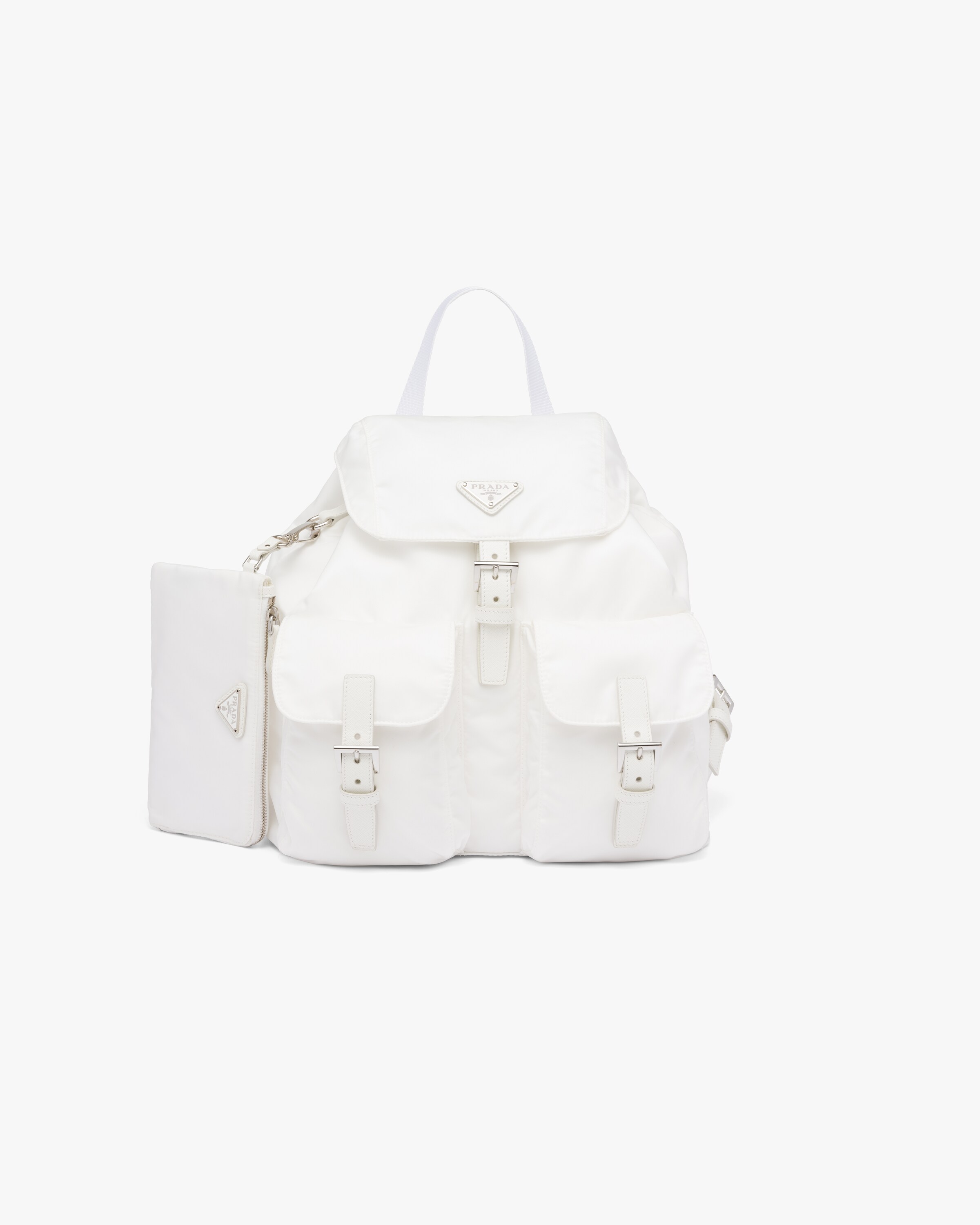 White Re-Nylon medium backpack | Prada