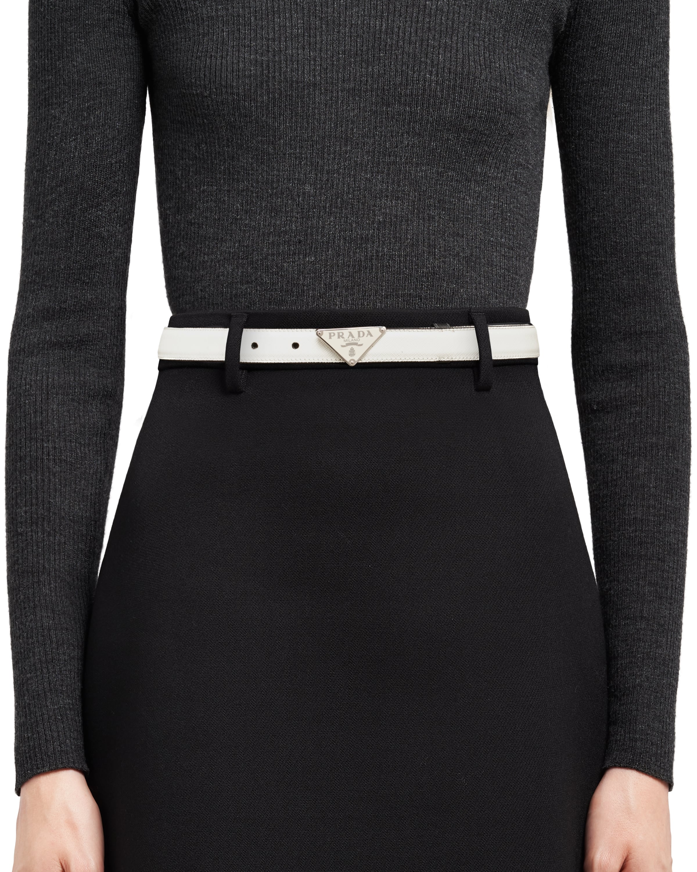 Saffiano leather belt | Prada