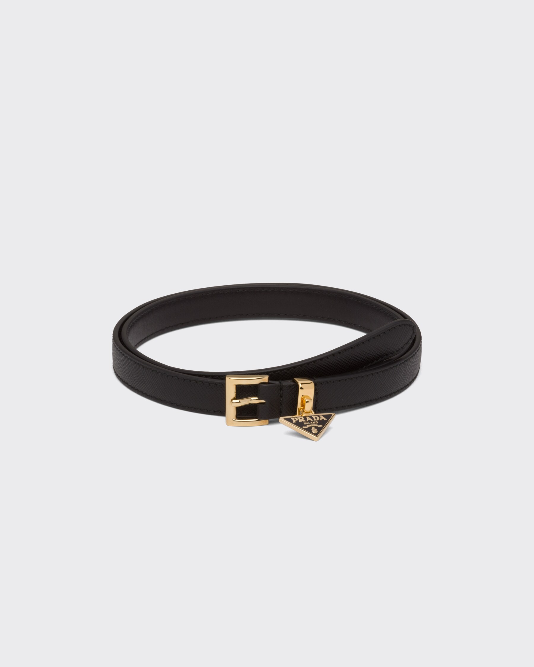 Black Saffiano Belt | PRADA