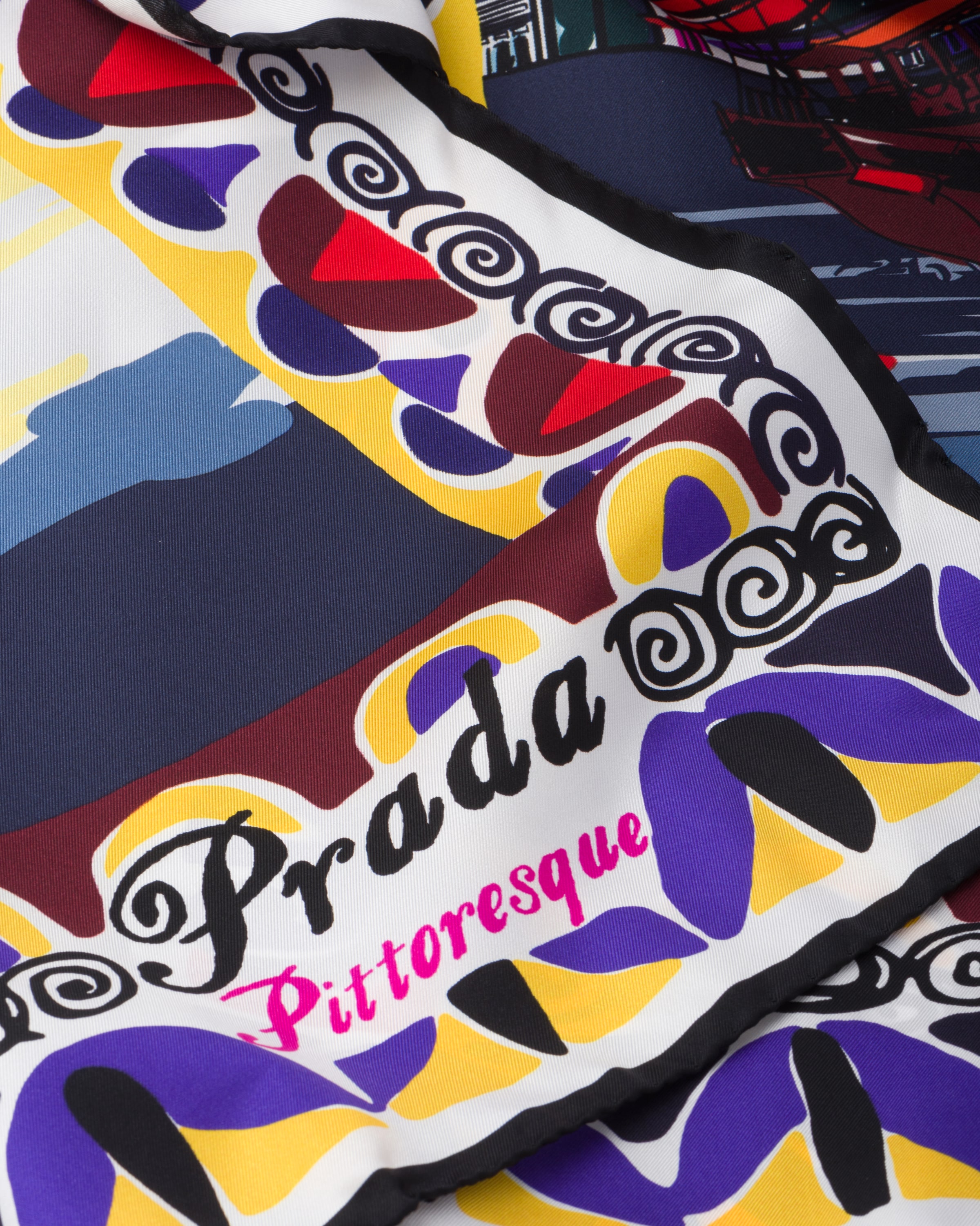 Mauve Silk scarf | Prada