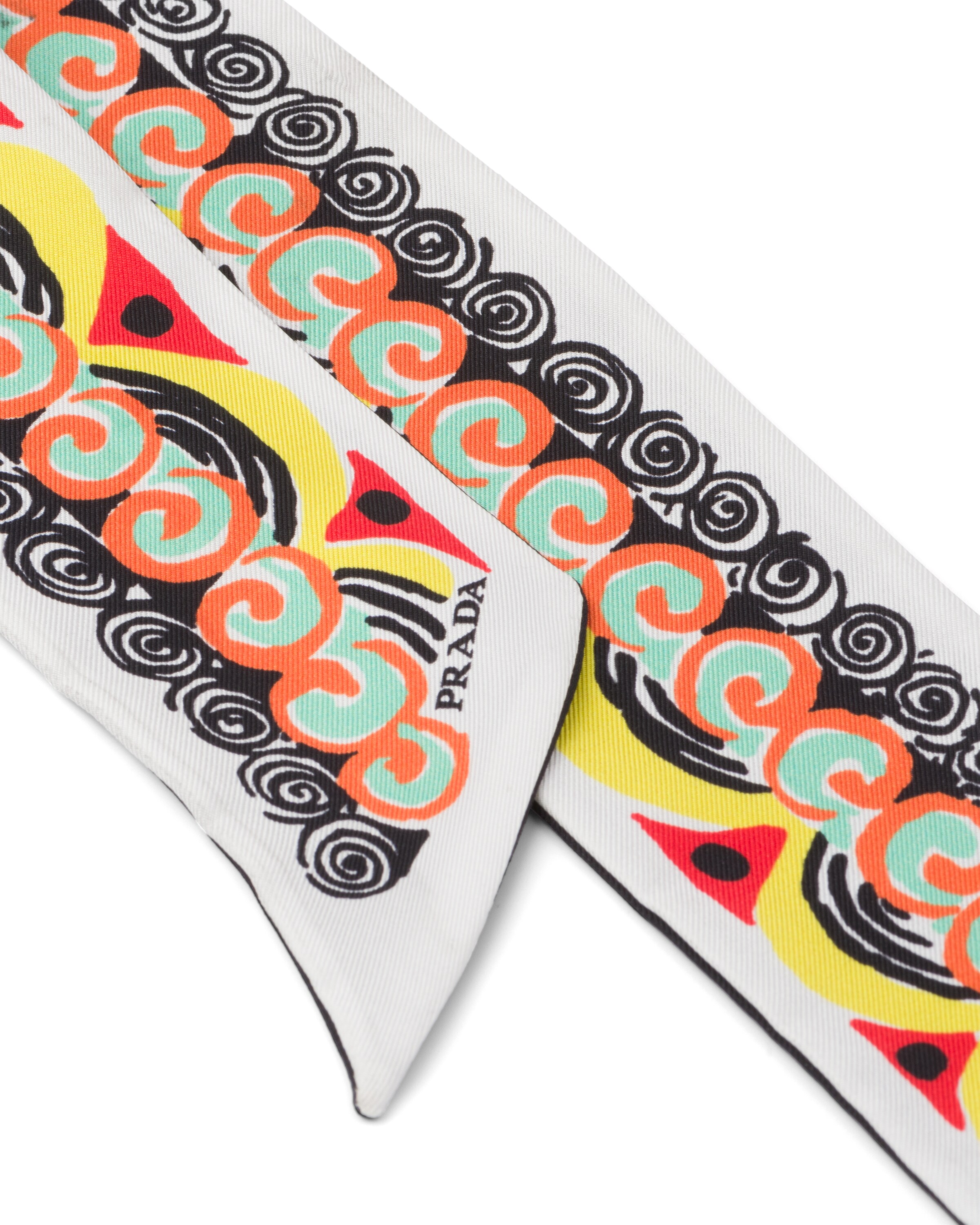Black Silk scarf | Prada