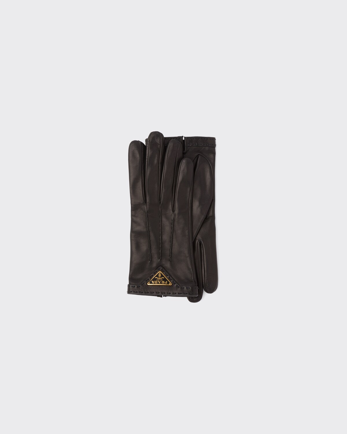 Black Nappa Leather Gloves | PRADA