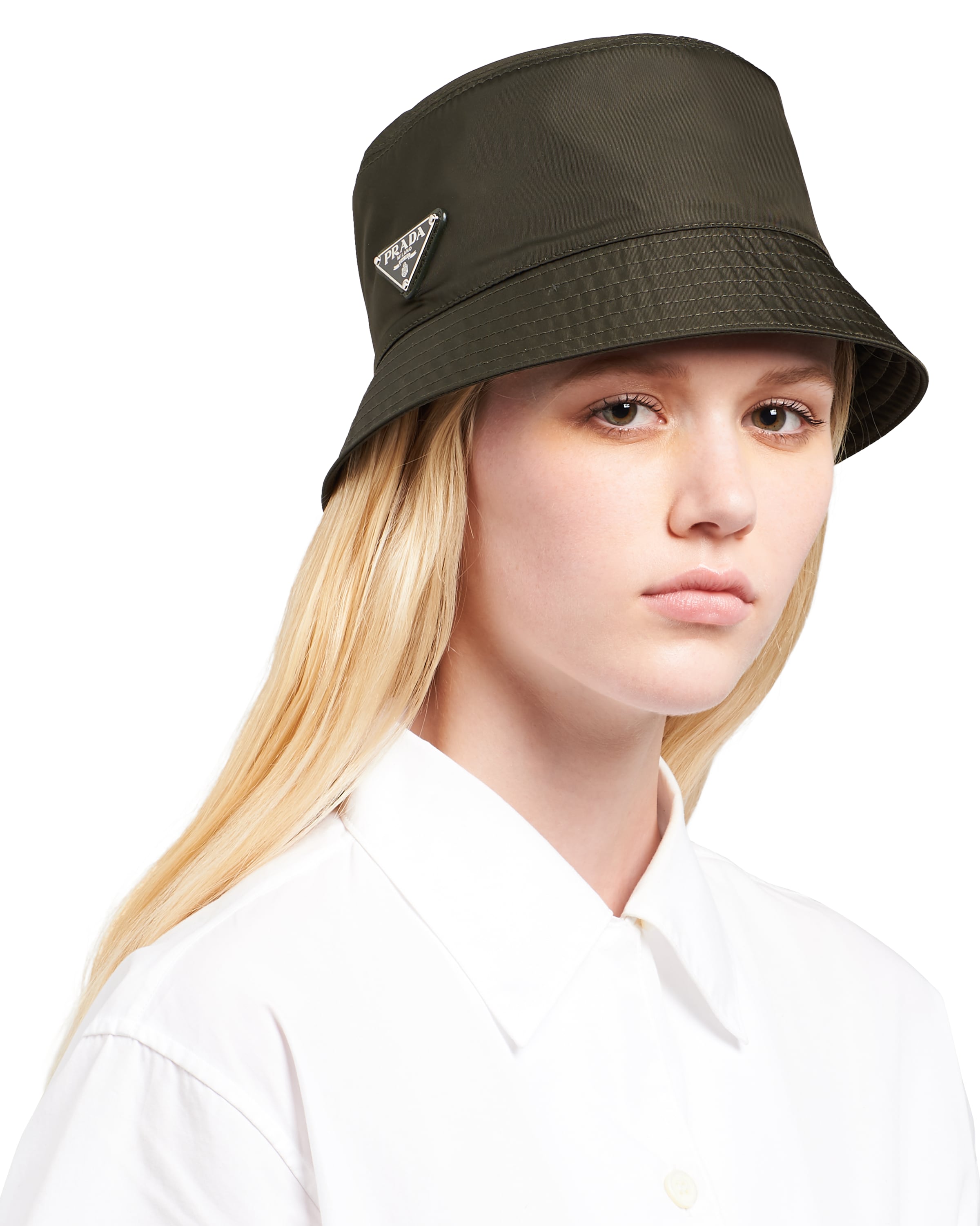 Cappello da pescatore in Nylon Mimetico | Prada