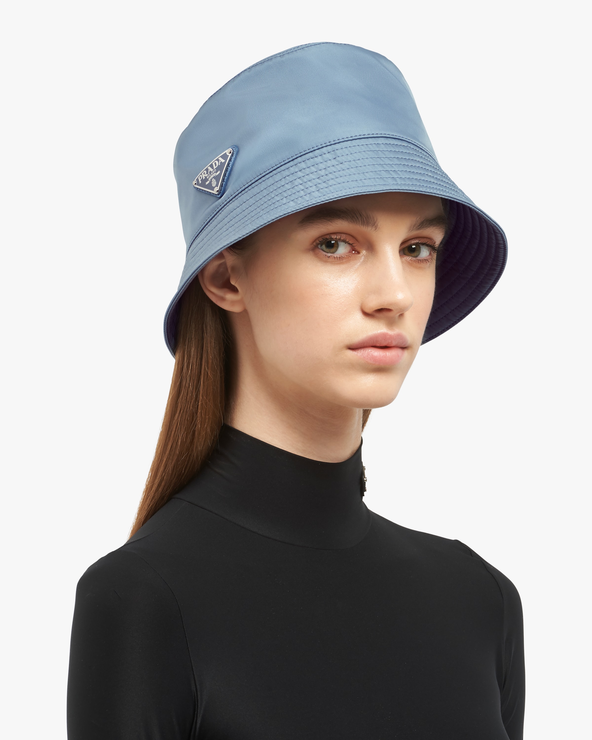 Astral Blue Re-Nylon bucket hat | Prada