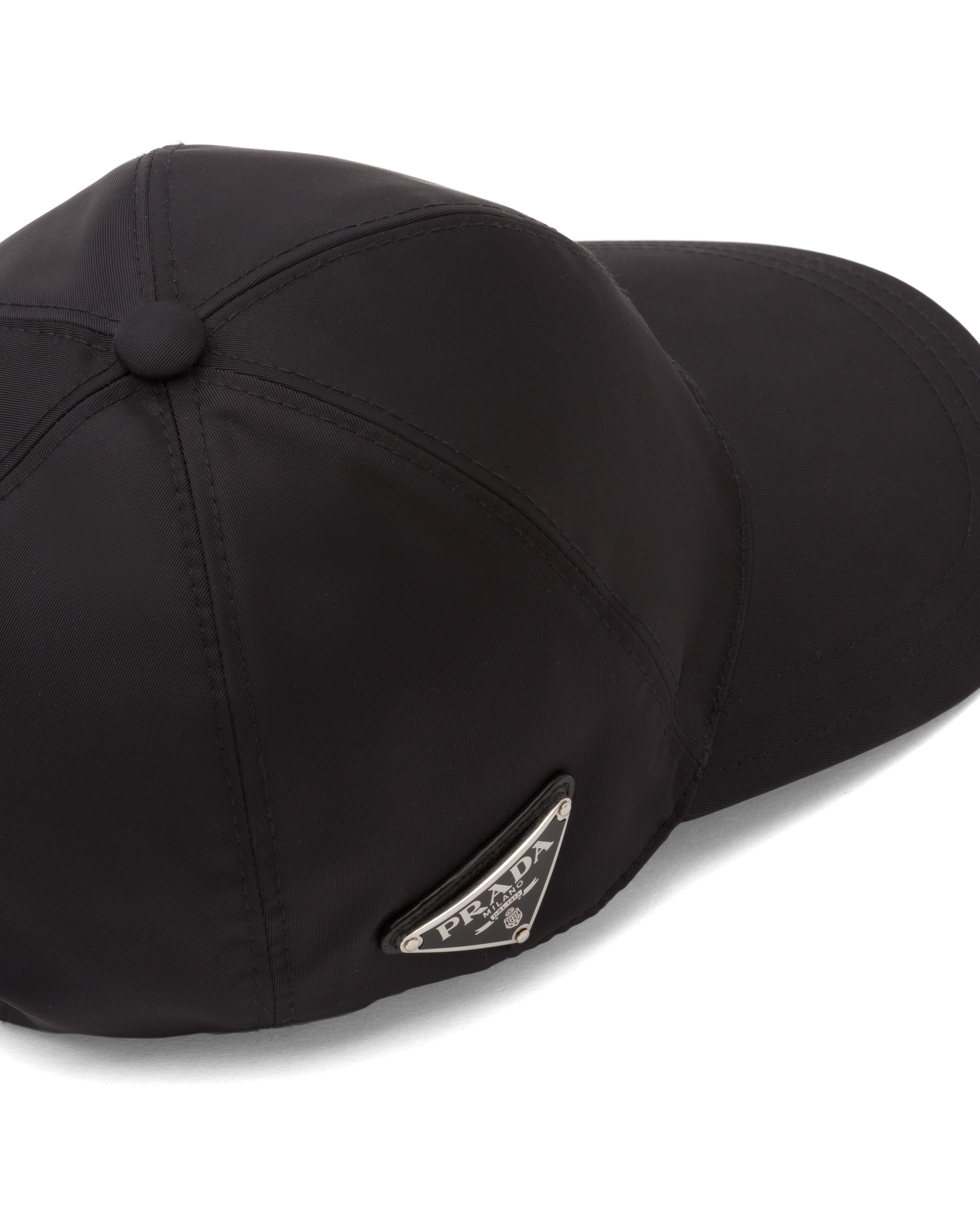 Black Nylon Baseball Cap | Prada