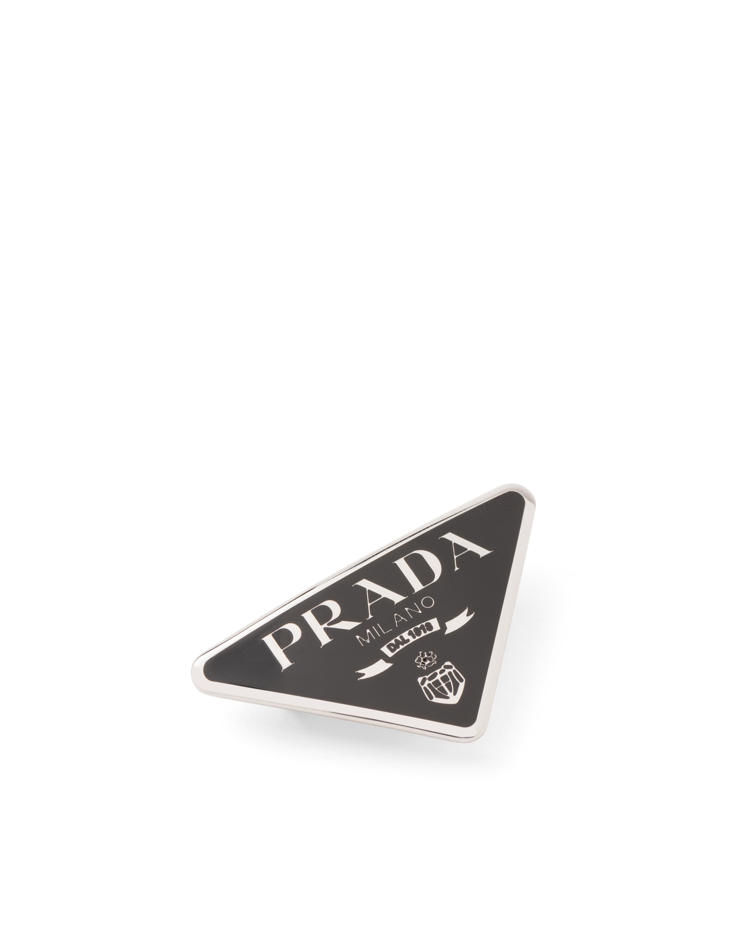 Black Metal Hair Clip | Prada