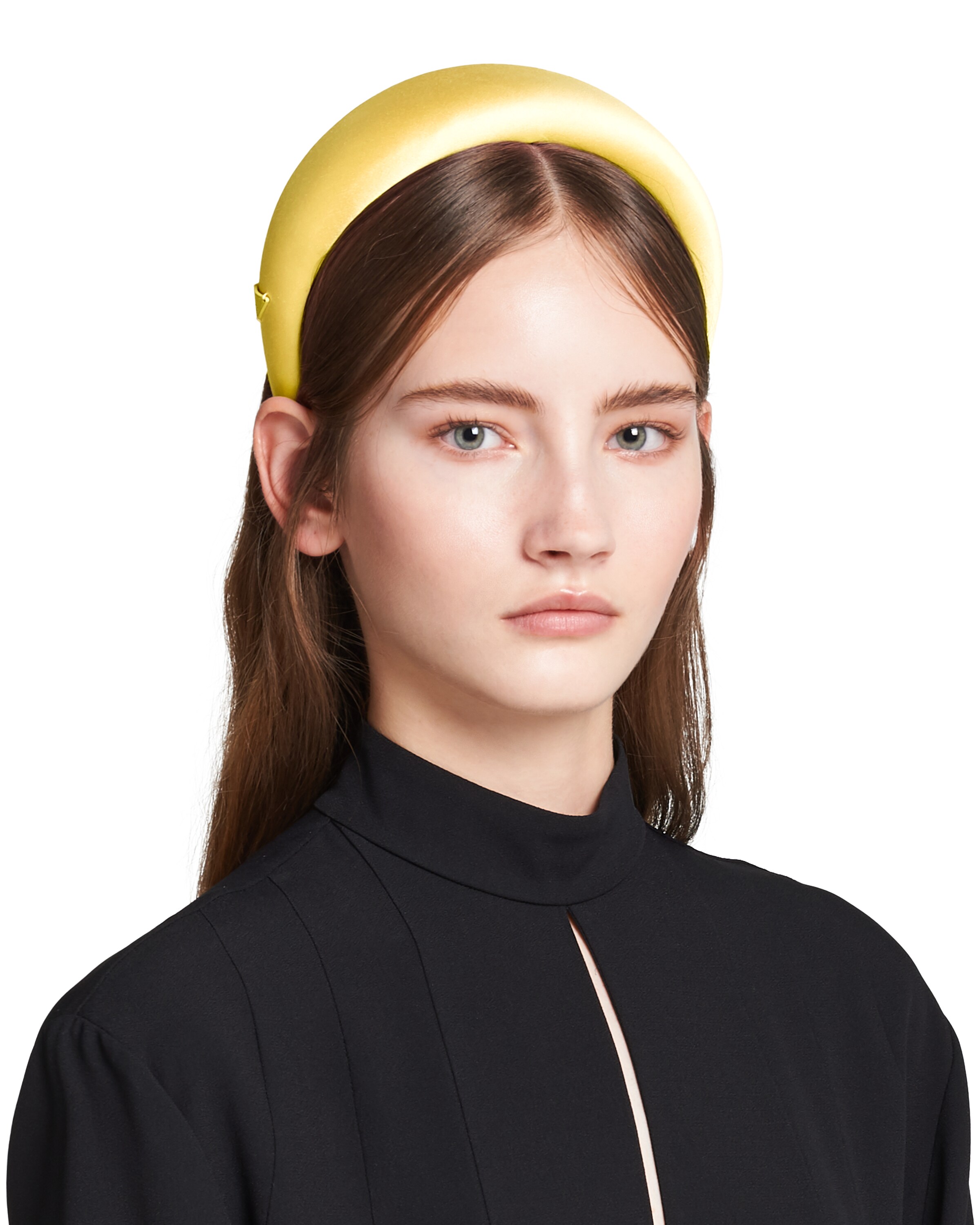 Sunflower Yellow Satin Headband | Prada