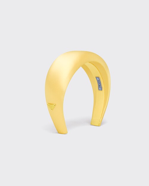 Sunflower Yellow Satin Headband | Prada