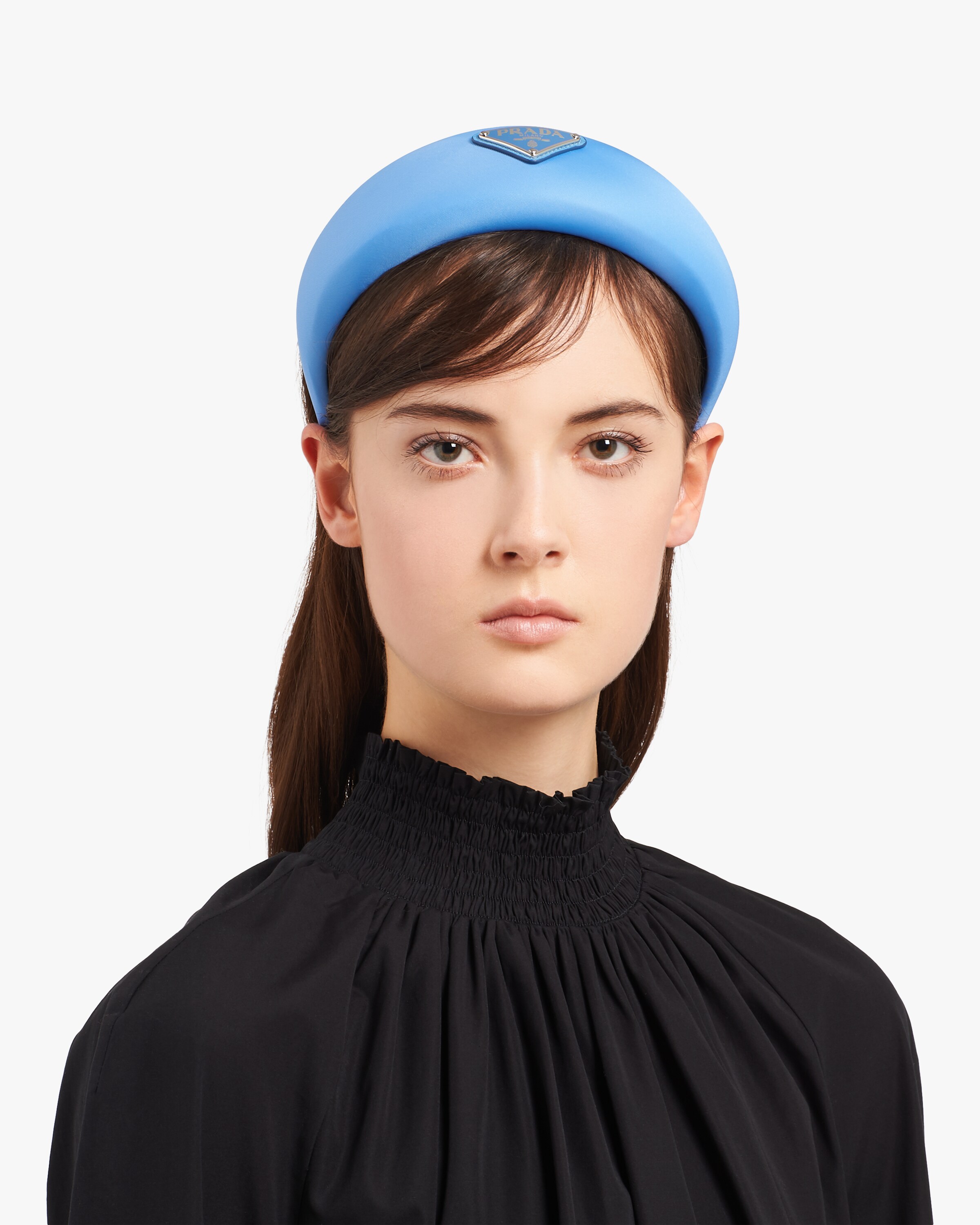 Periwinkle Blue Nylon headband | Prada