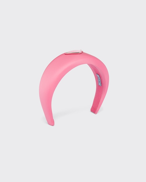 Begonia Pink Nylon headband | Prada