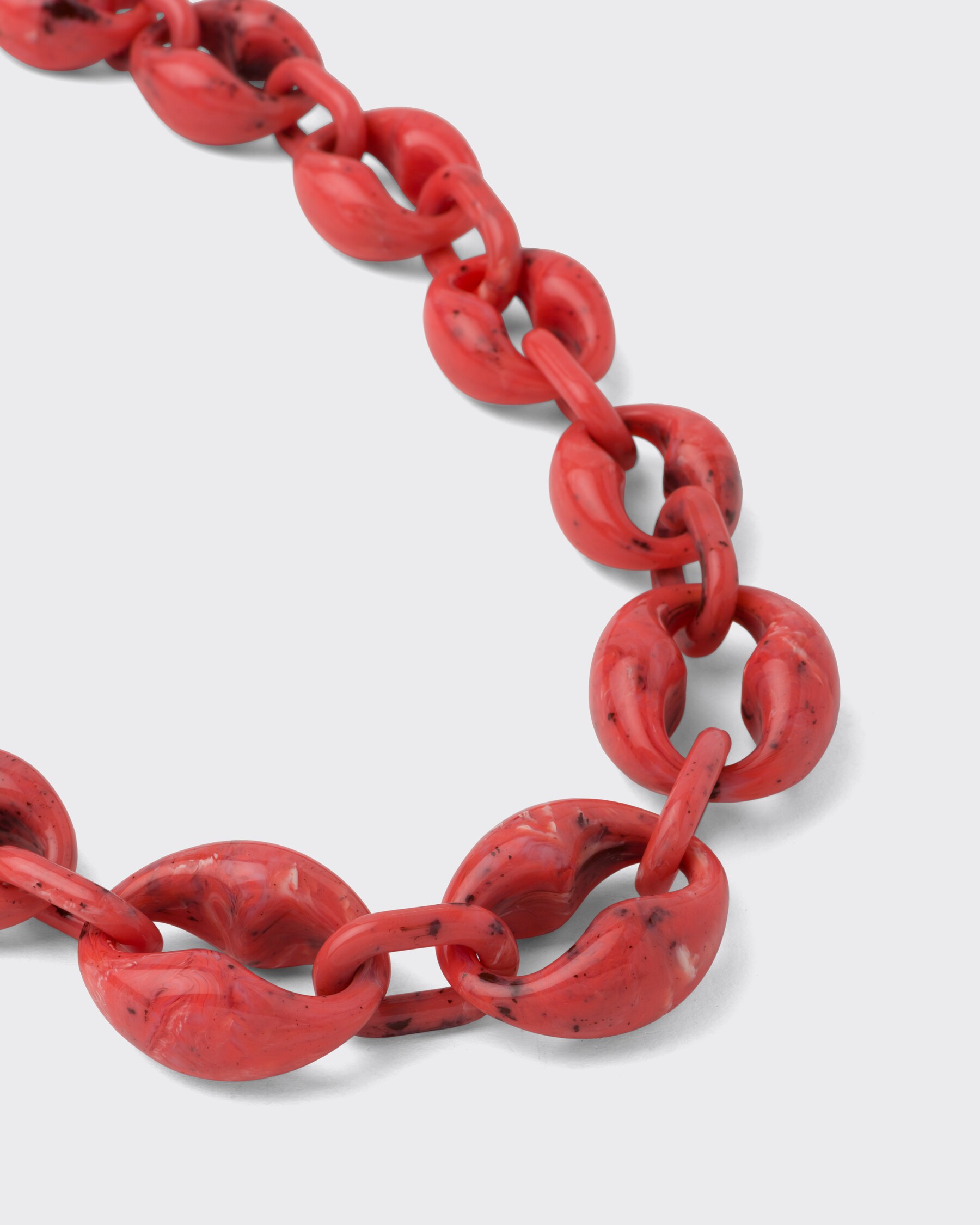 Coral Plexiglass Necklace | PRADA