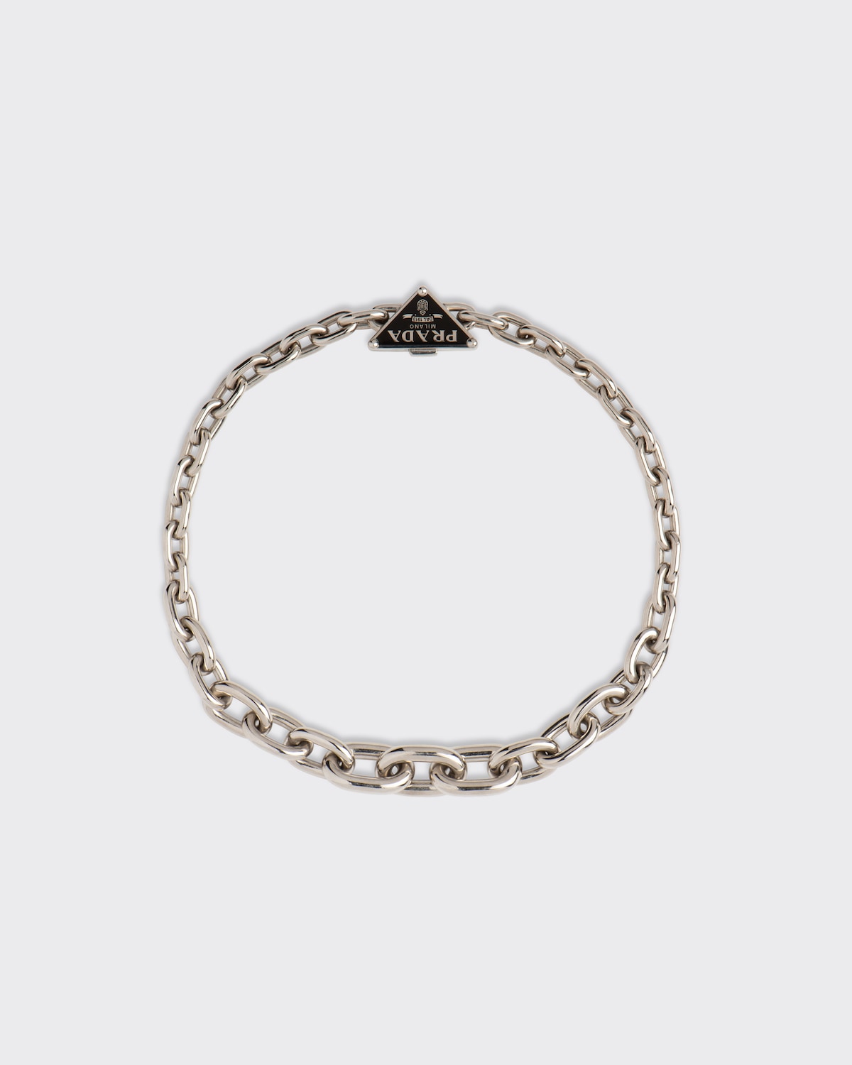 Silver Prada Symbole Necklace | PRADA