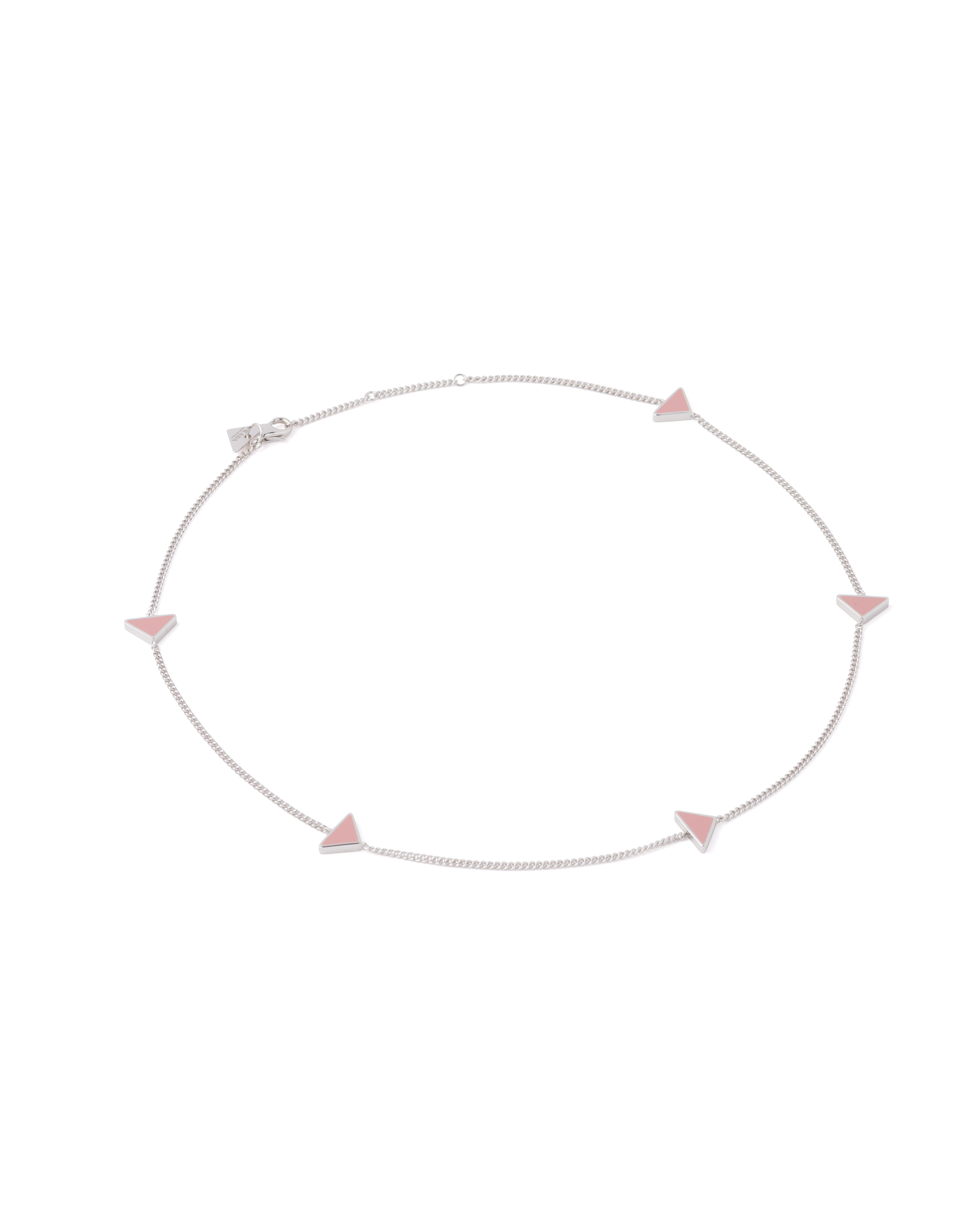 Alabaster Pink Prada Symbole necklace | Prada