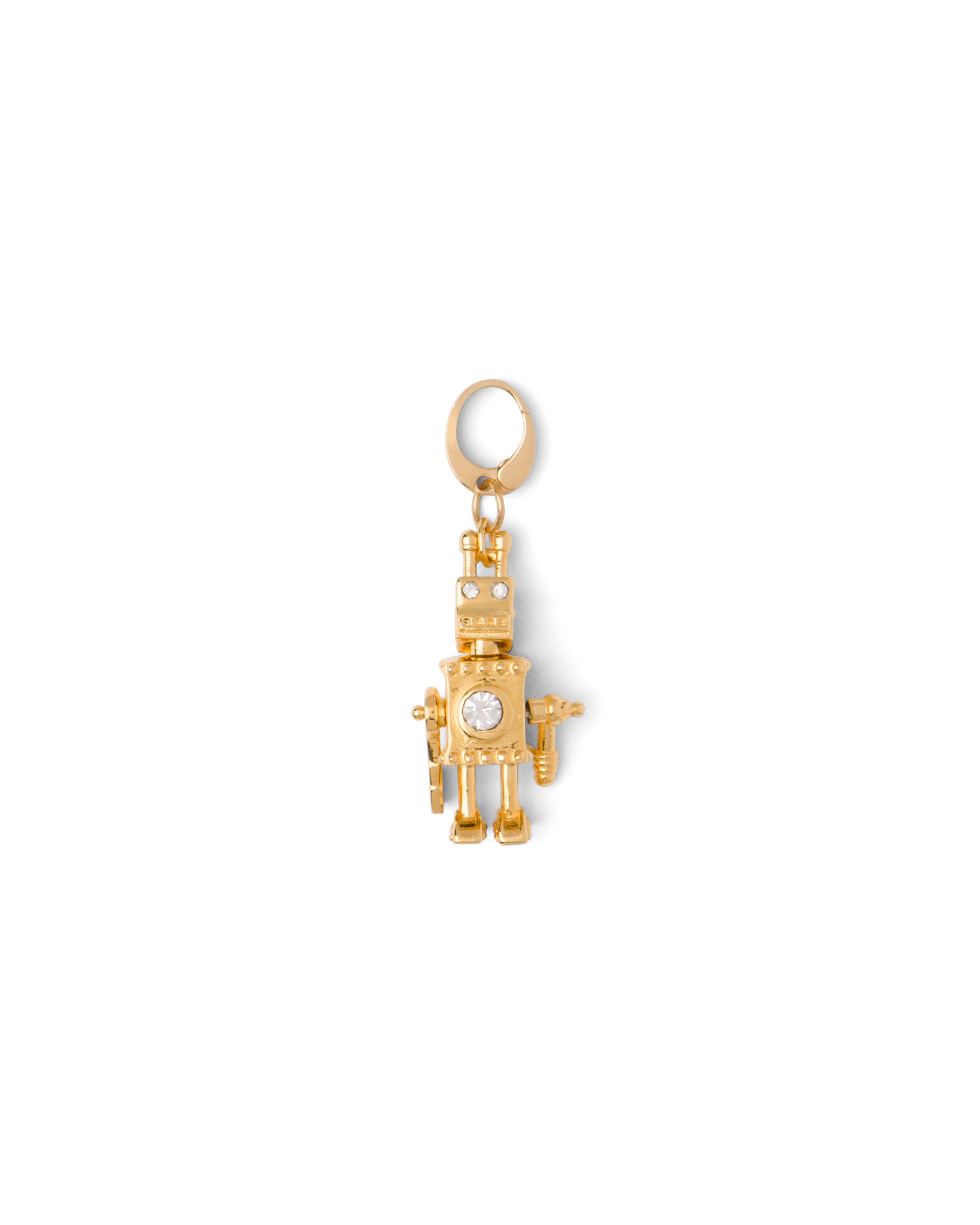 Gold Prada Fine Jewellery pendant with diamonds | Prada